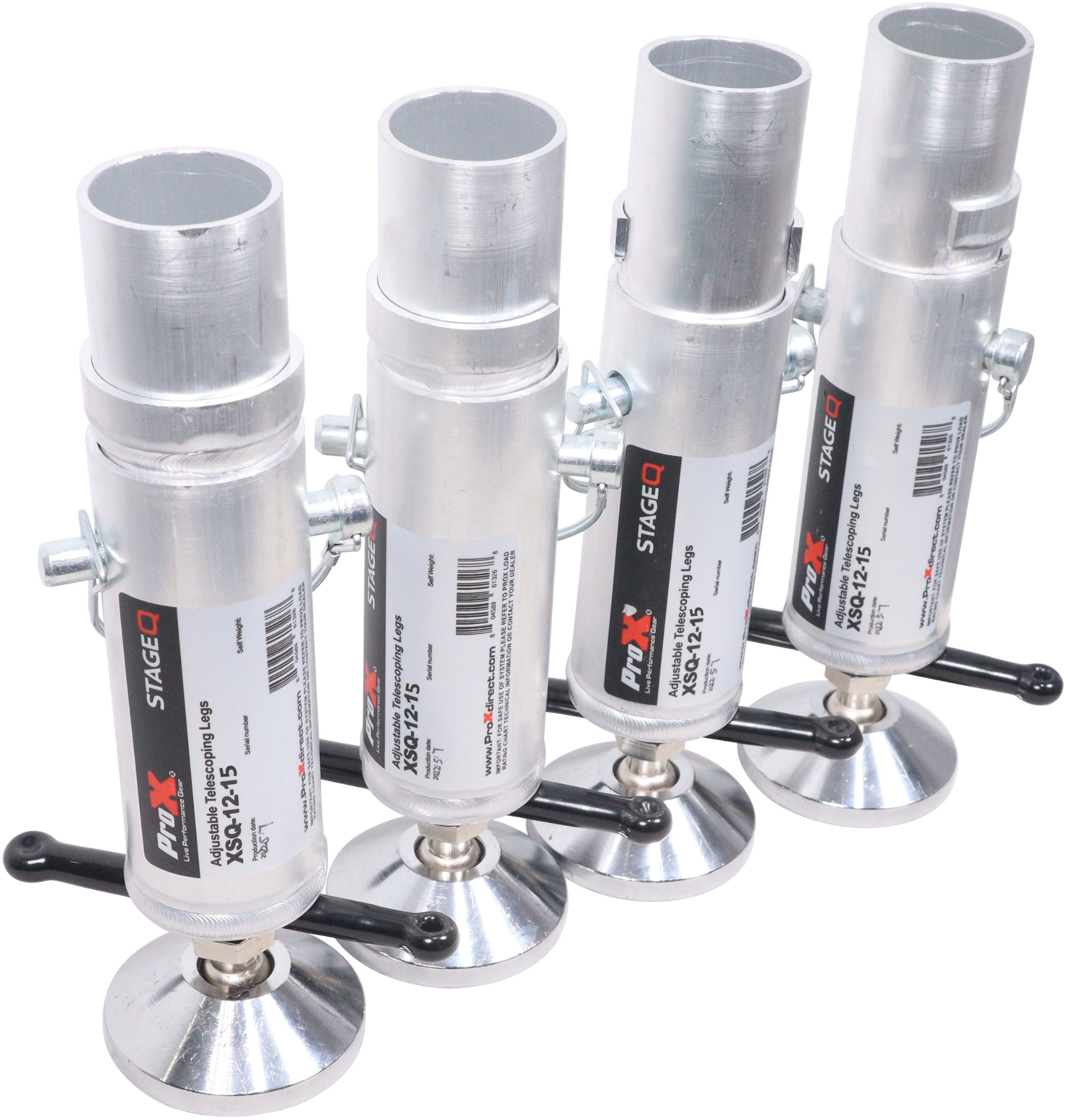 ProX Telescoping Stage Legs - 12-15 inches, 4-pack | Sweetwater