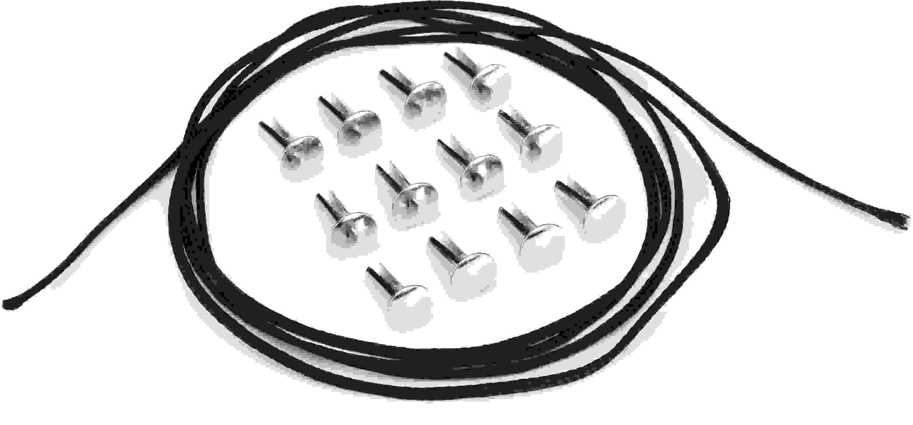 Black Swamp Percussion Nickel-plated Rivets with Hanging Cord - 12-pack ...