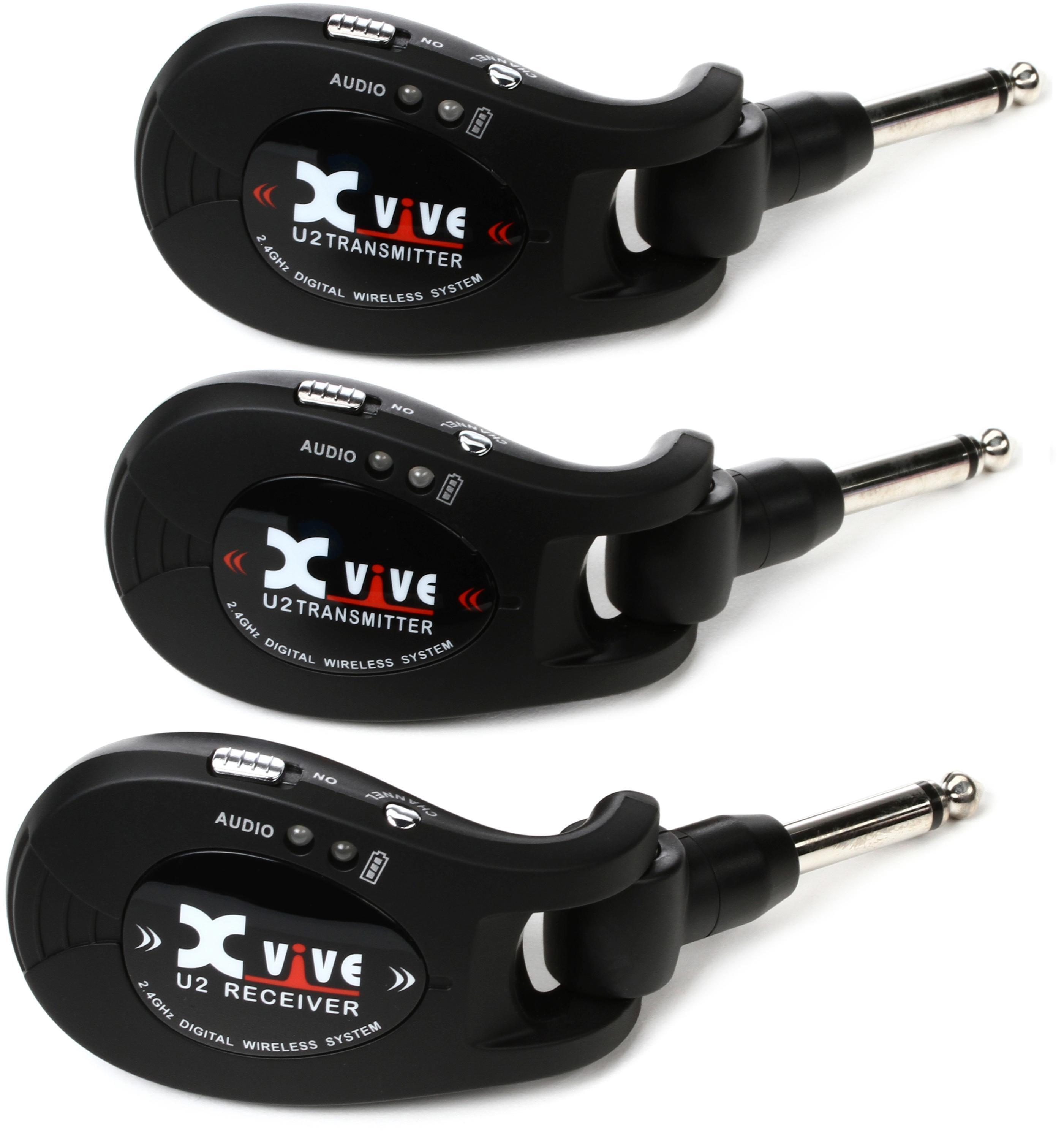 Xvive U2 Dual Transmitter Digital Wireless Guitar System - Black ...