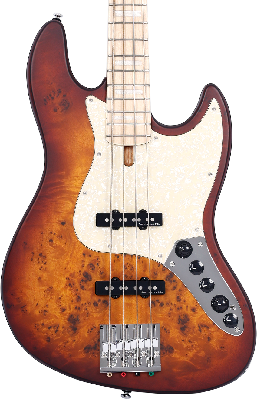 Sire Marcus Miller V7 Swamp Ash Reissue 4-string Bass Guitar - Tobacco Burst Satin | Sweetwater