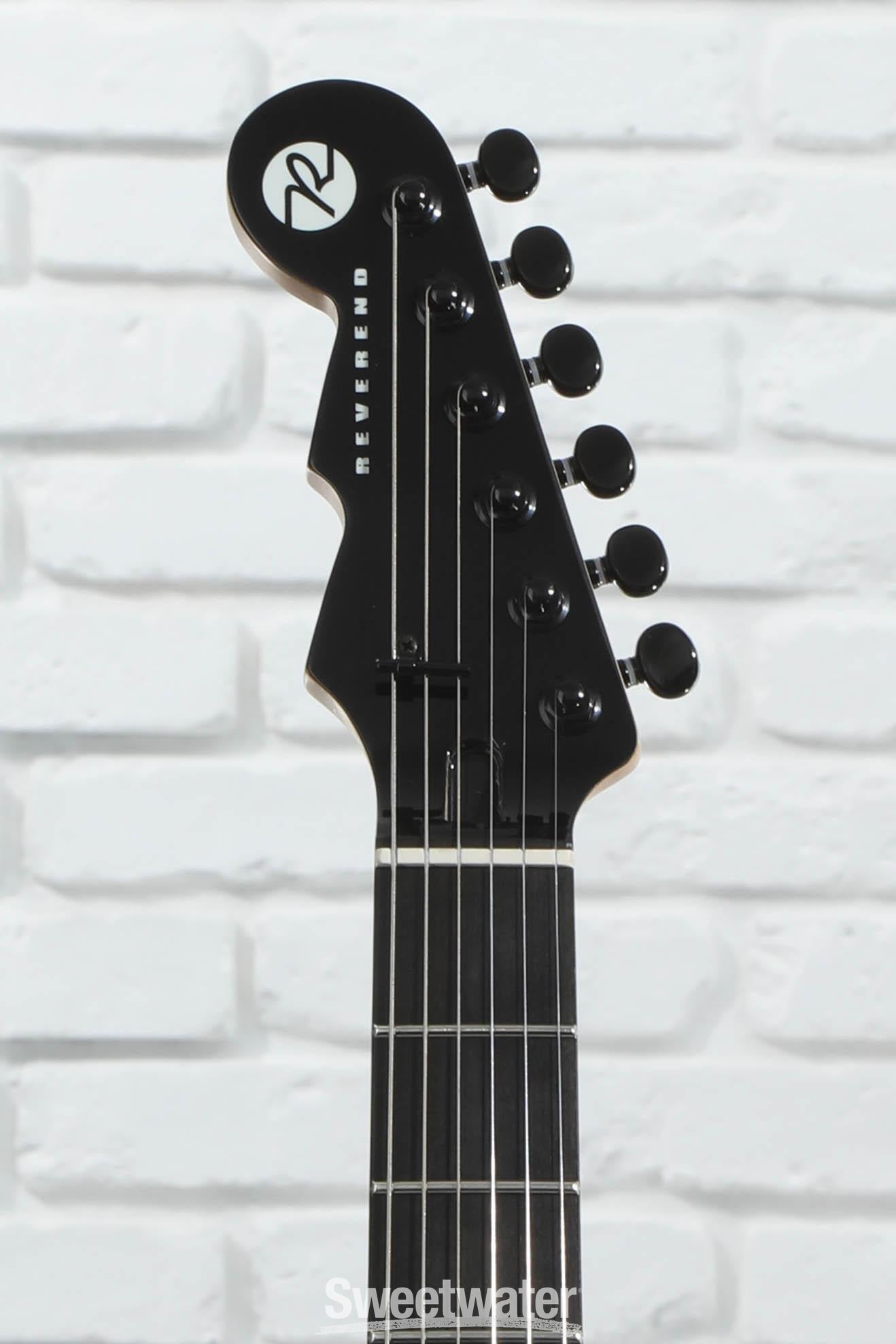 Reverend Airsonic W Electric Guitar - Midnight Black | Sweetwater
