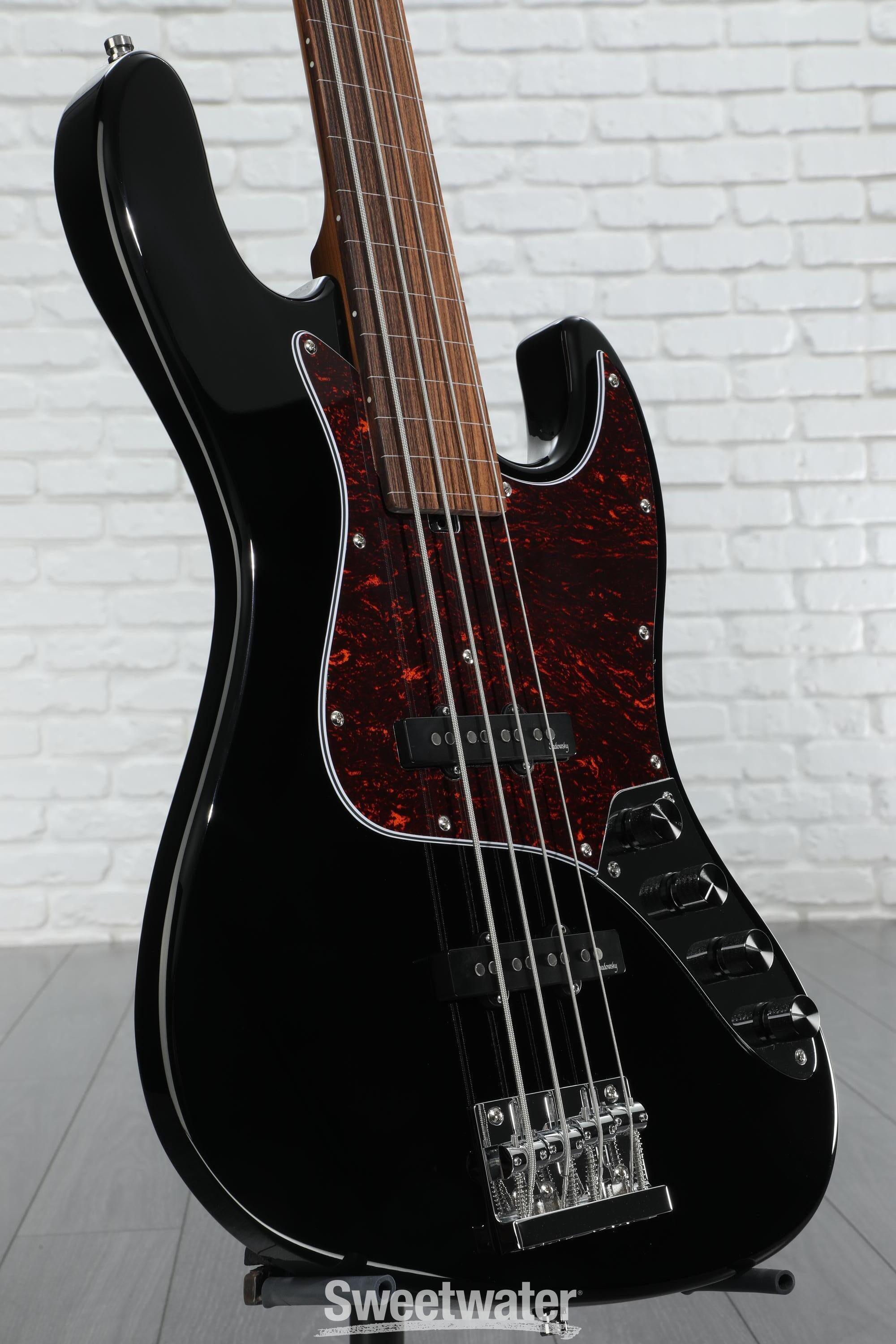 Sadowsky MetroExpress Vintage JJ Bass Fretless, 4-string - Black High ...