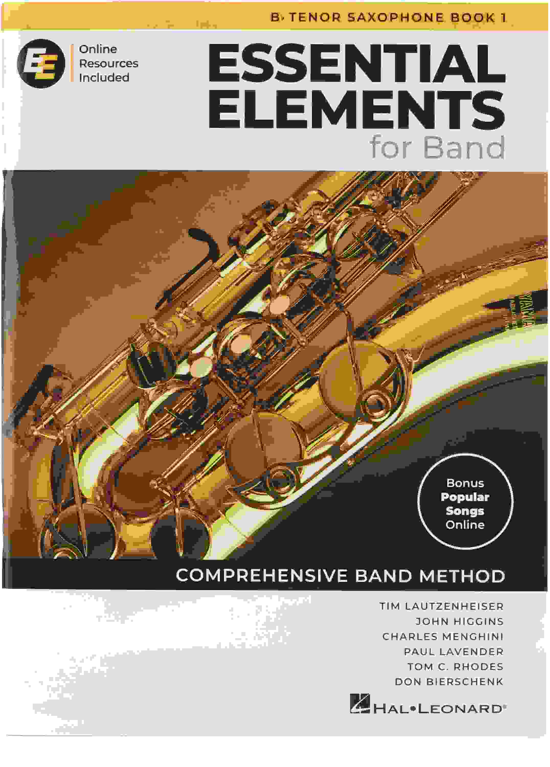 Hal Leonard Essential Elements for Band - Bb Tenor Saxophone, Book 1 ...