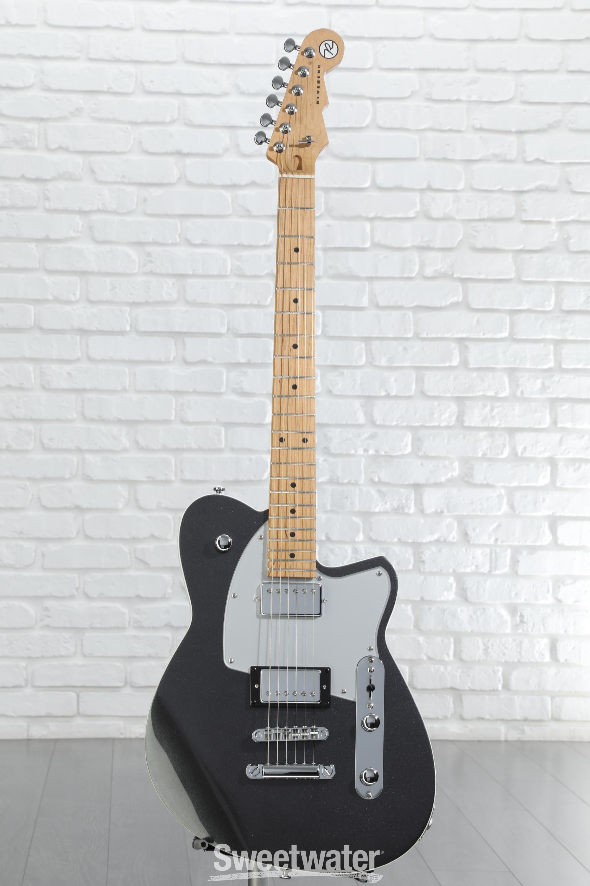 Reverend Charger HB Solidbody Electric Guitar - Gunmetal | Sweetwater