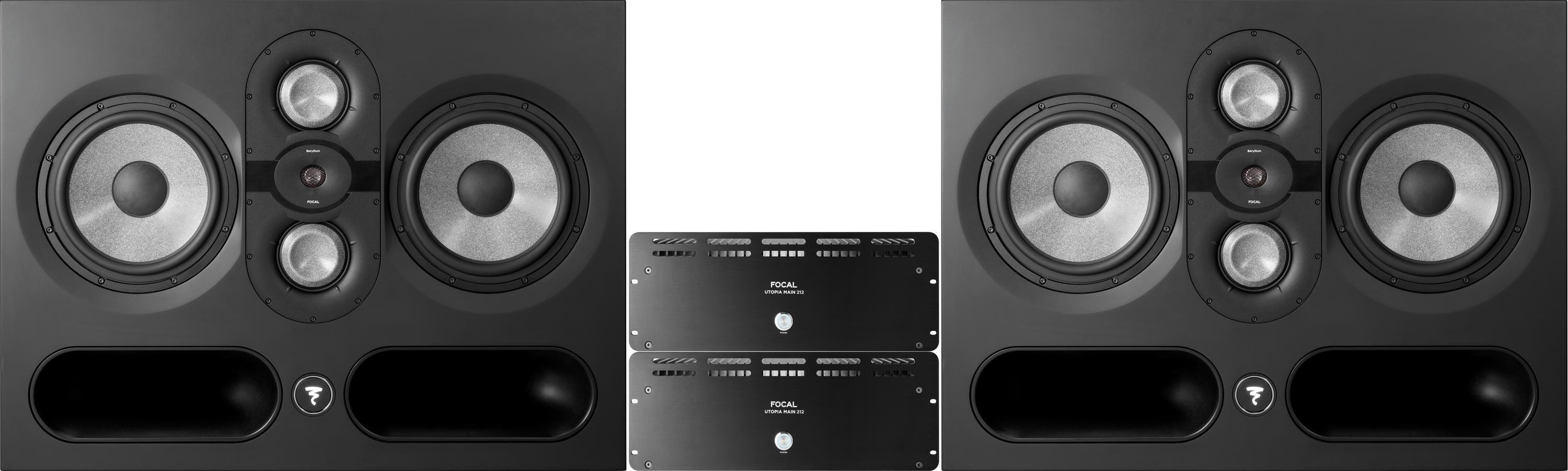 Focal Utopia Main 212 Active Monitoring Speaker System - Black | Sweetwater