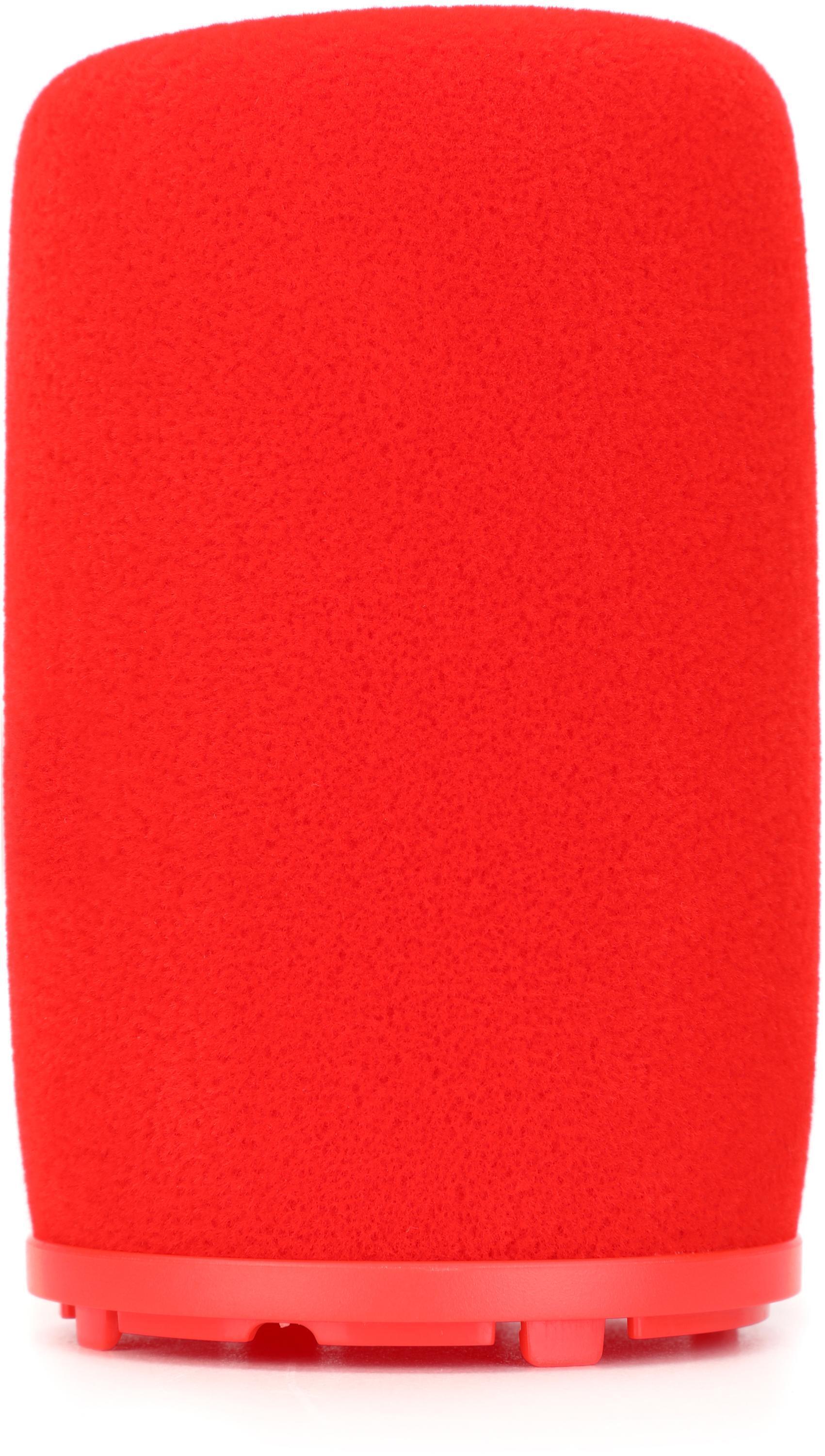 BEACN Mic Foam Windscreen - Red | Sweetwater