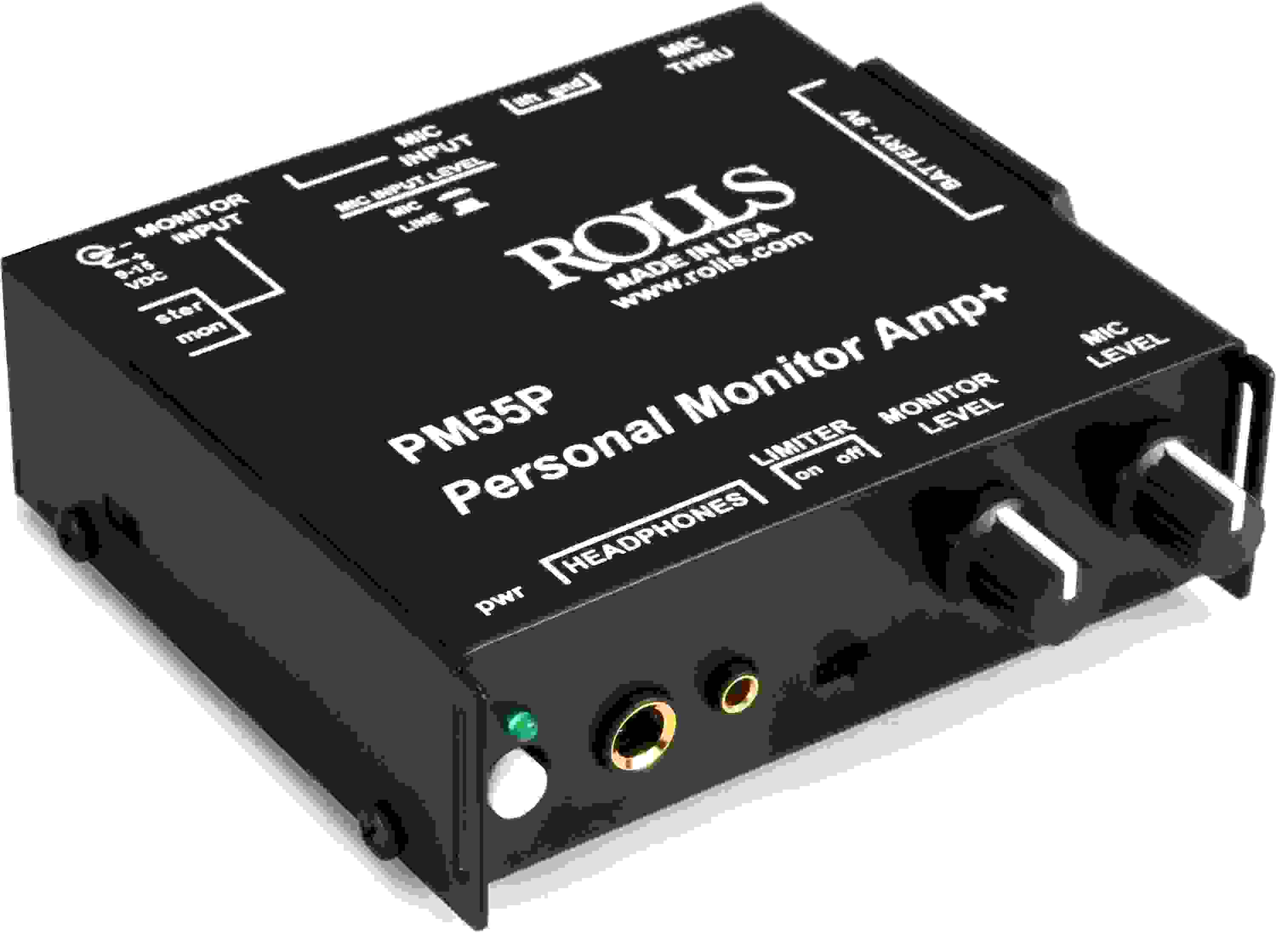 Rolls PM55P Personal Monitor Amp/Limiter/Battery | Sweetwater