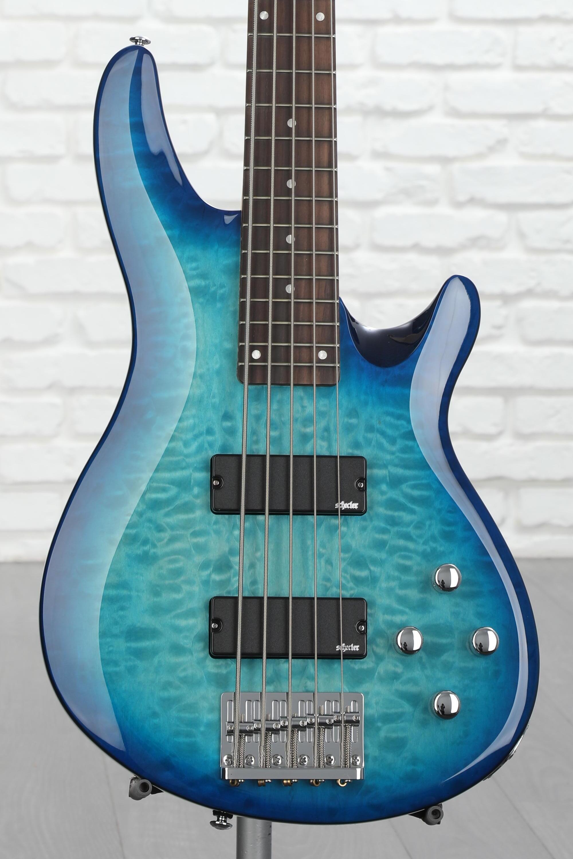 Schecter C-5 Plus 5-string Bass Guitar - Ocean Blue Burst | Sweetwater