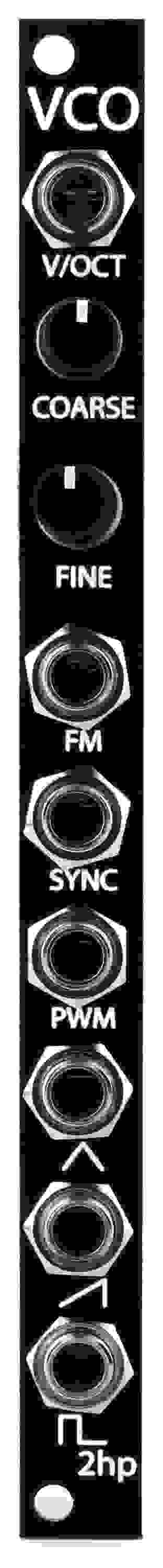 2HP VCO Eurorack Oscillator Module - Black | Sweetwater