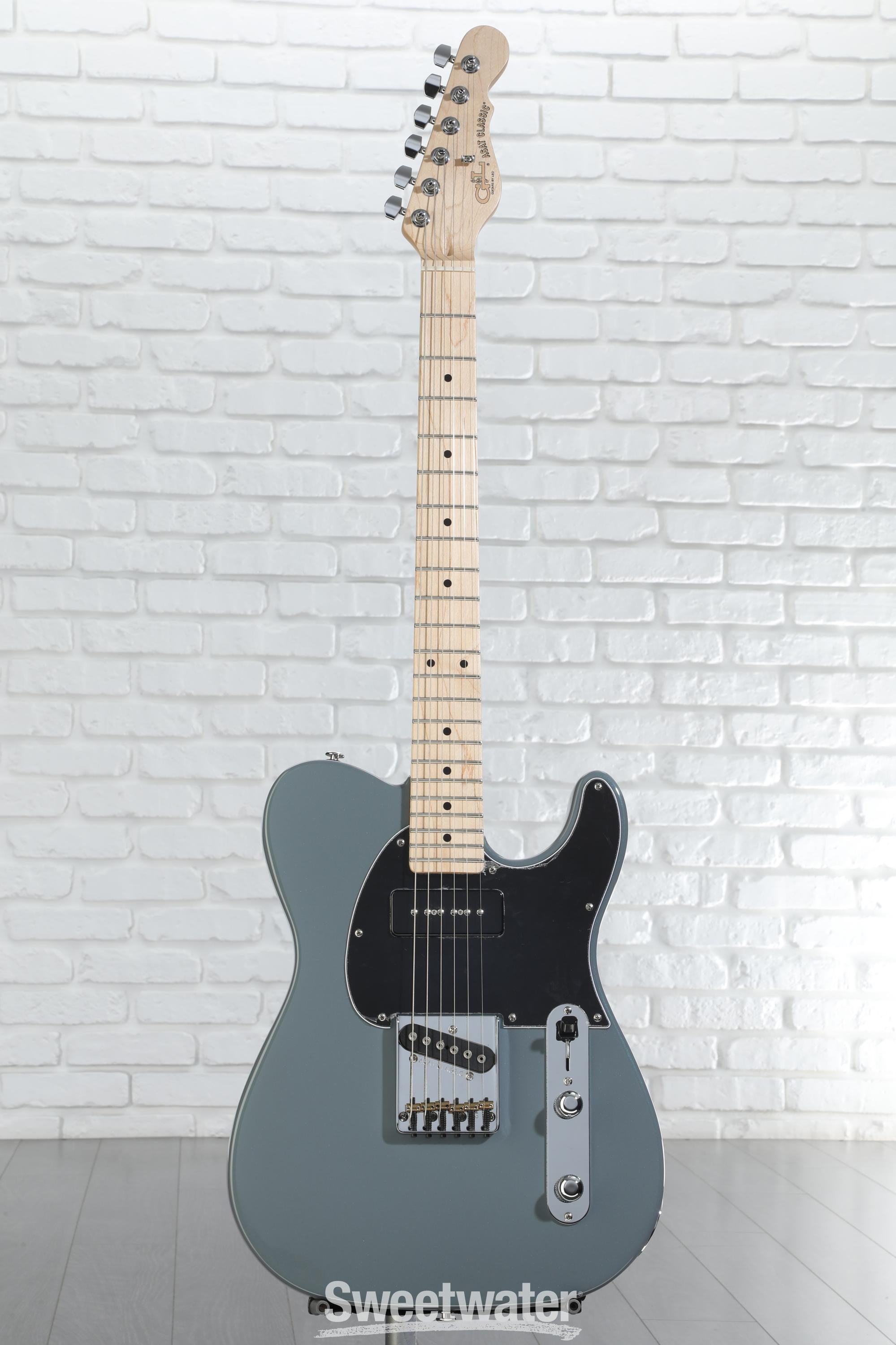 G&L Fullerton Deluxe ASAT Classic Bluesboy P90 Electric Guitar - Grey ...