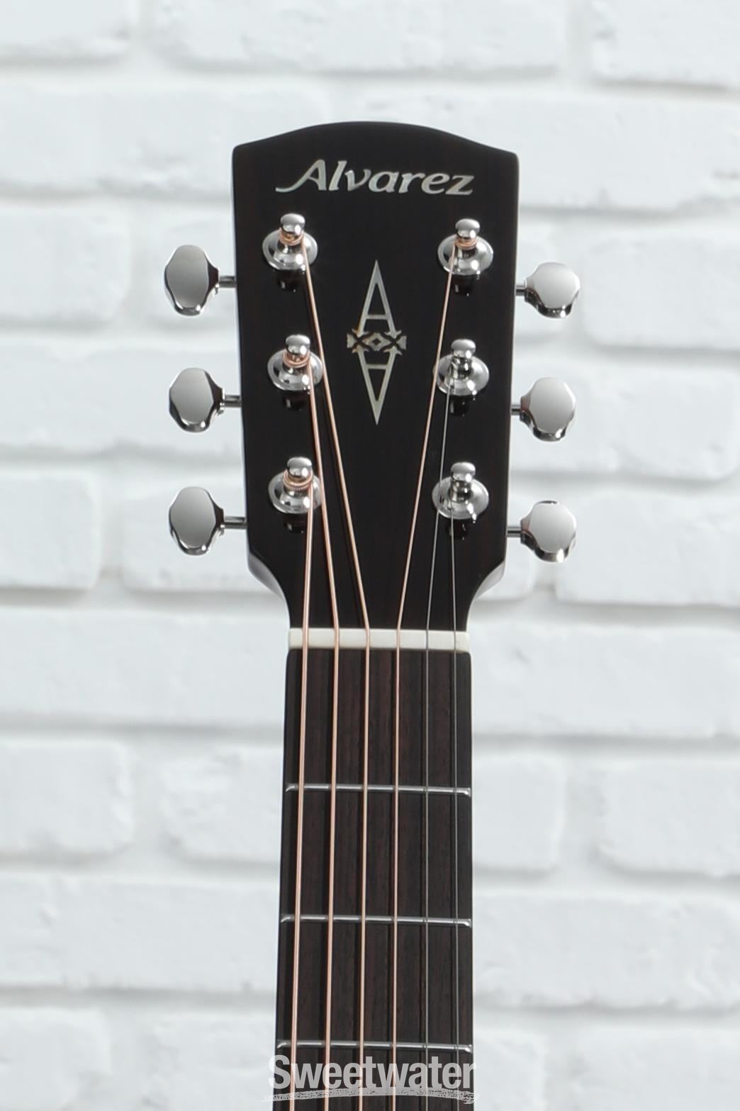 Alvarez MD70 Herringbone Masterworks Series Acoustic Guitar - Natural ...