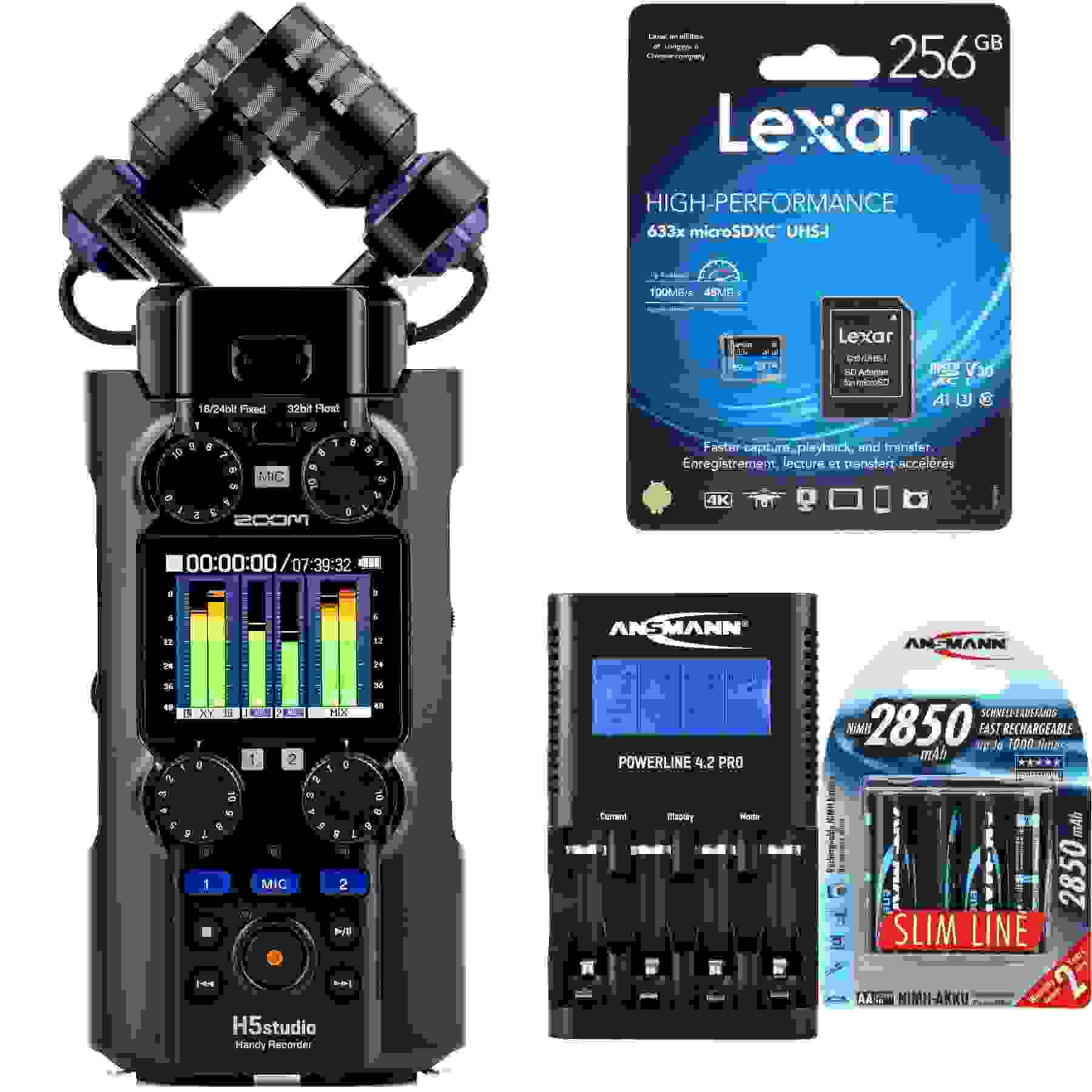 Zoom H5studio 4-track Handheld Recorder with MicroSDXC Card and ...