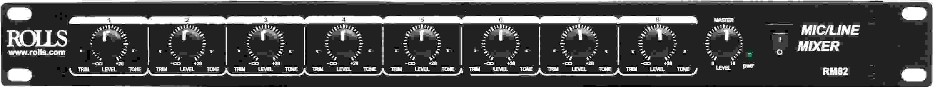 Rolls RM82 8-channel Mic/Line Mixer | Sweetwater