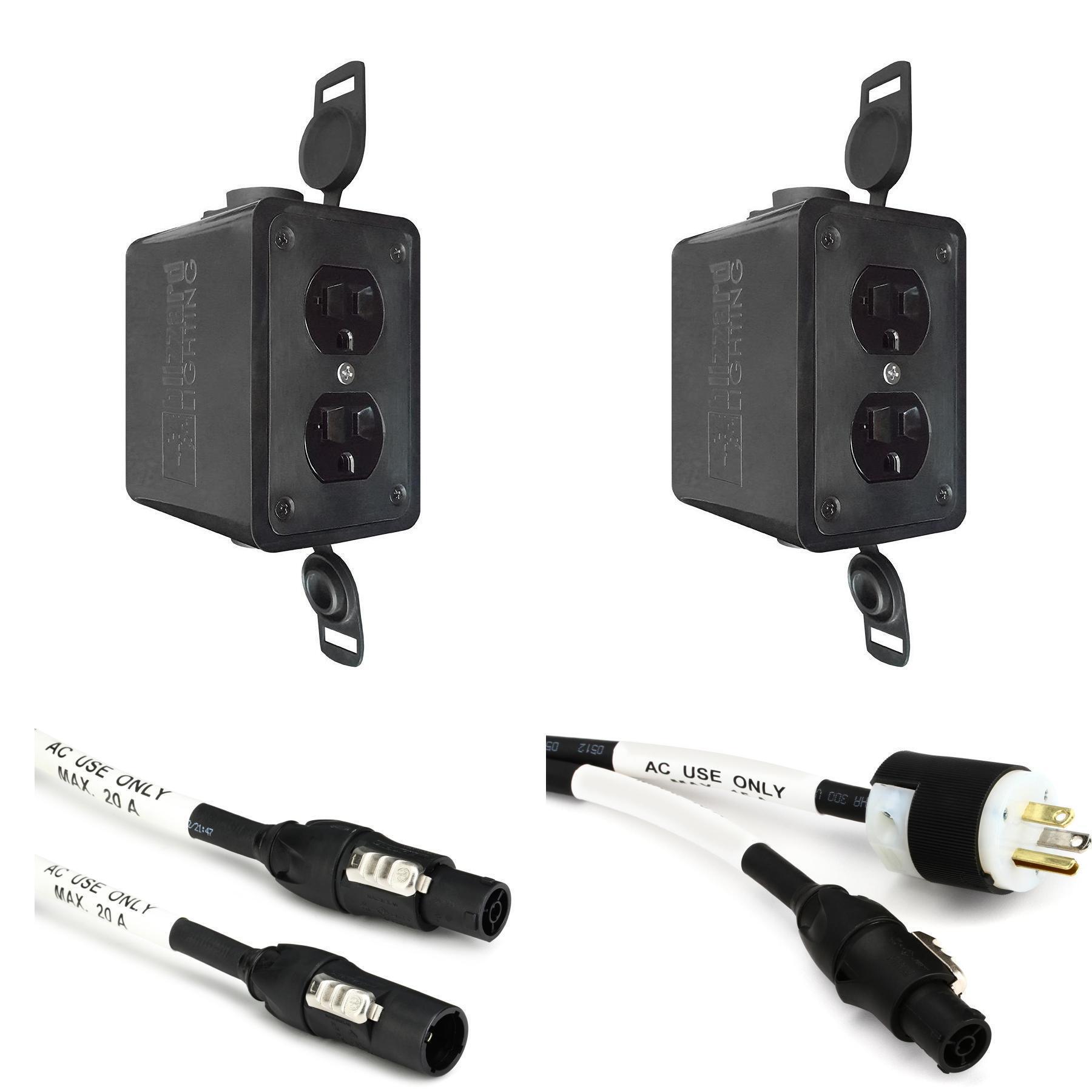 Blizzard Lighting Drop TRUE Stage Power Drop Box Pair with Cables ...