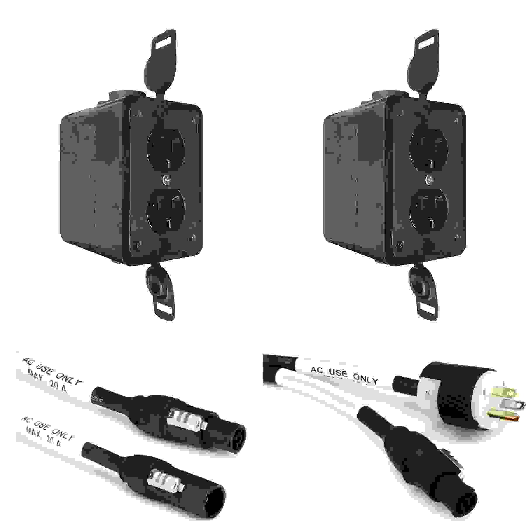 Blizzard Lighting Drop TRUE Stage Power Drop Box Pair with Cables ...