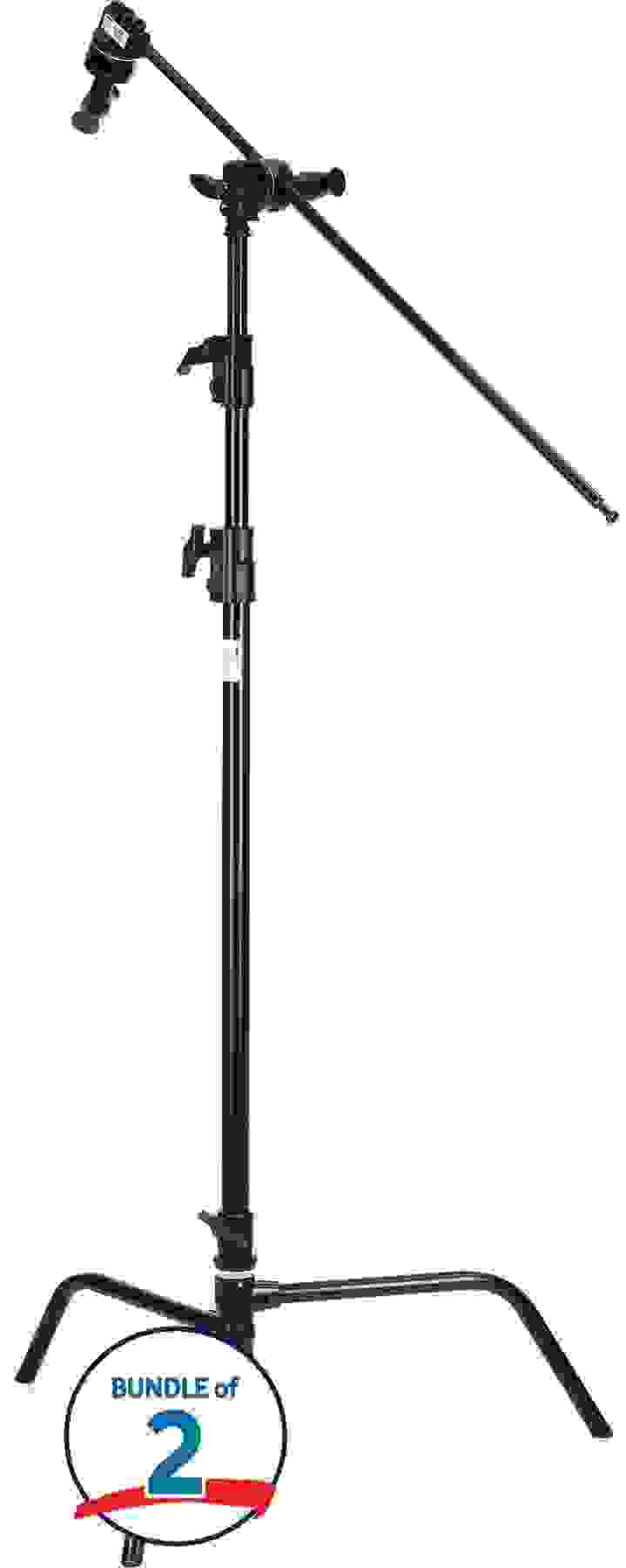 Kupo KS704811 Master C Stand with Turtle Base and Grip (2 Pack) - 40 inch, Black | Sweetwater