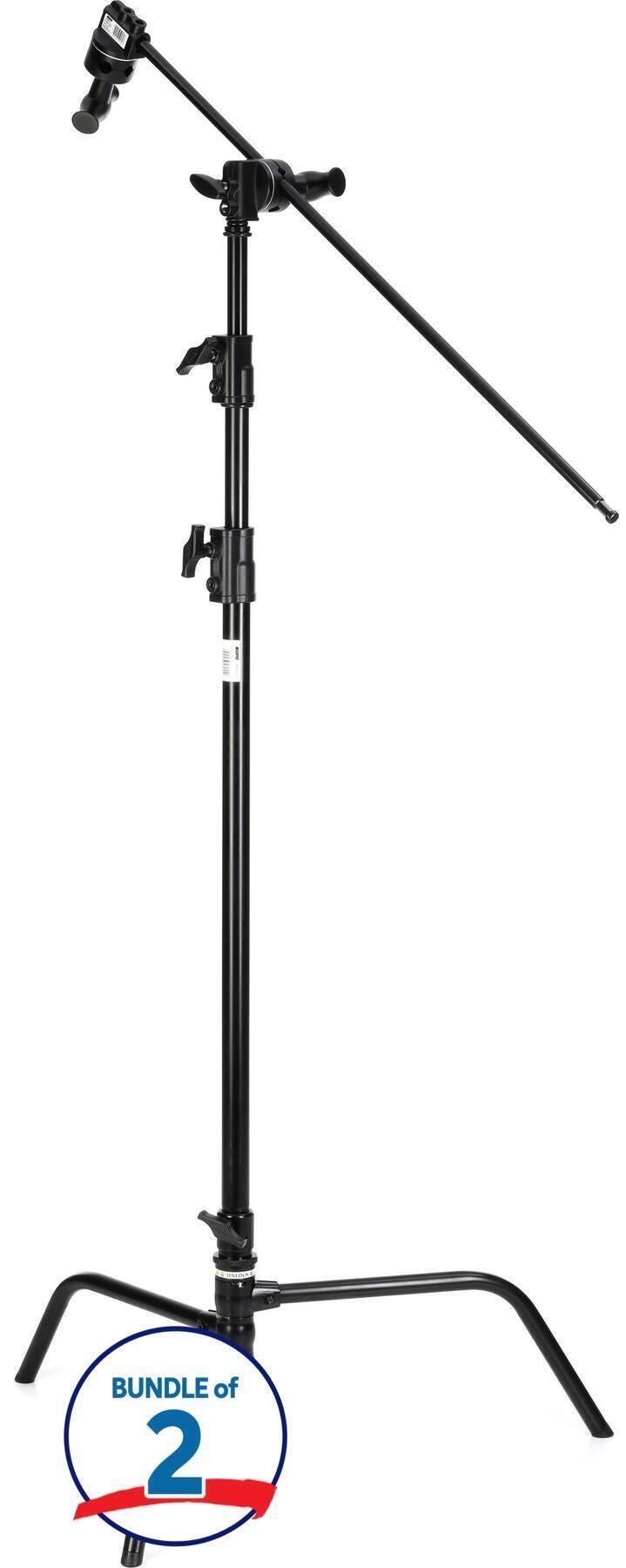 Kupo KS704811 Master C Stand with Turtle Base and Grip (2 Pack) - 40 inch, Black | Sweetwater