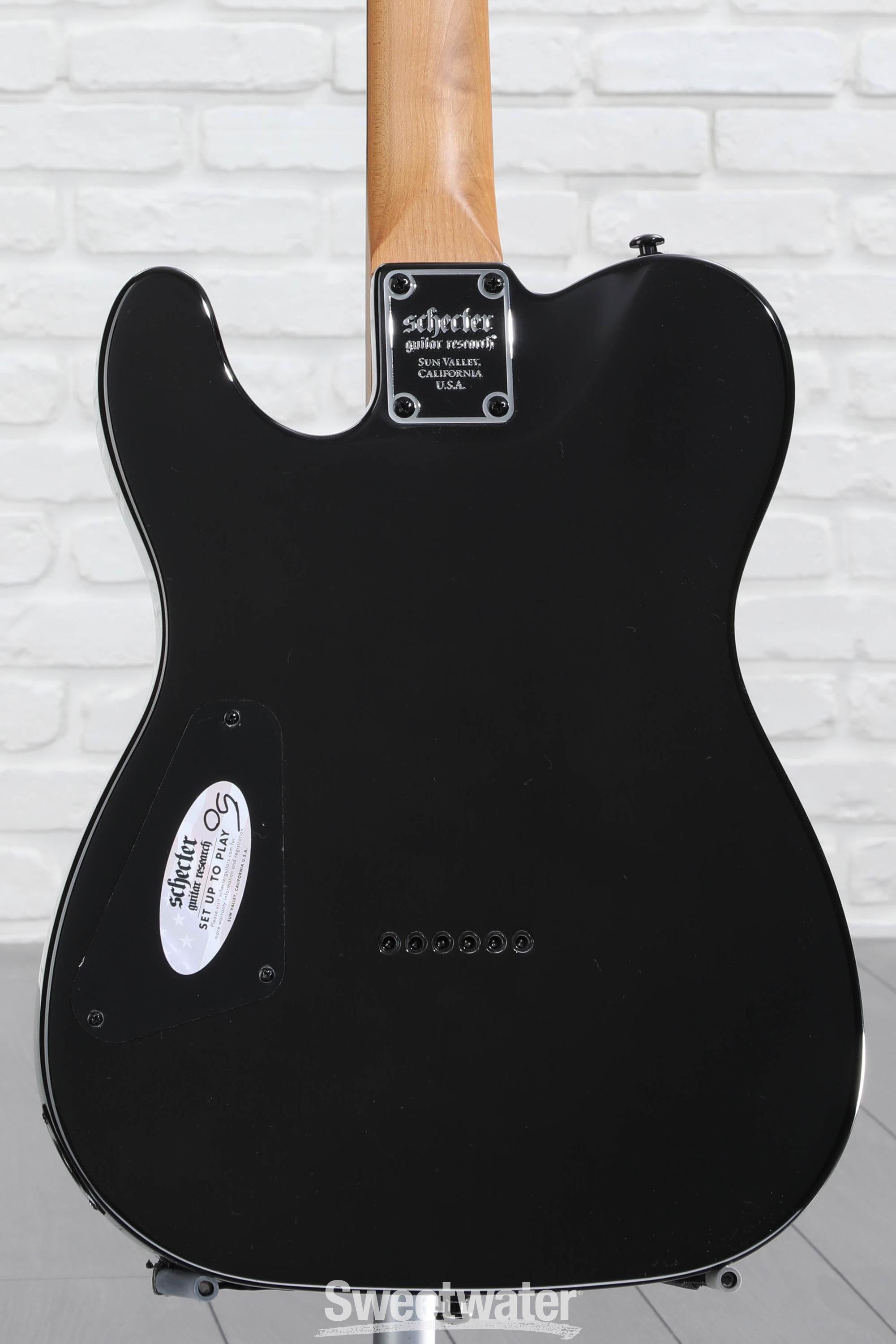 Schecter PT Standard Electric Guitar - Black Fade Burst Burl | Sweetwater