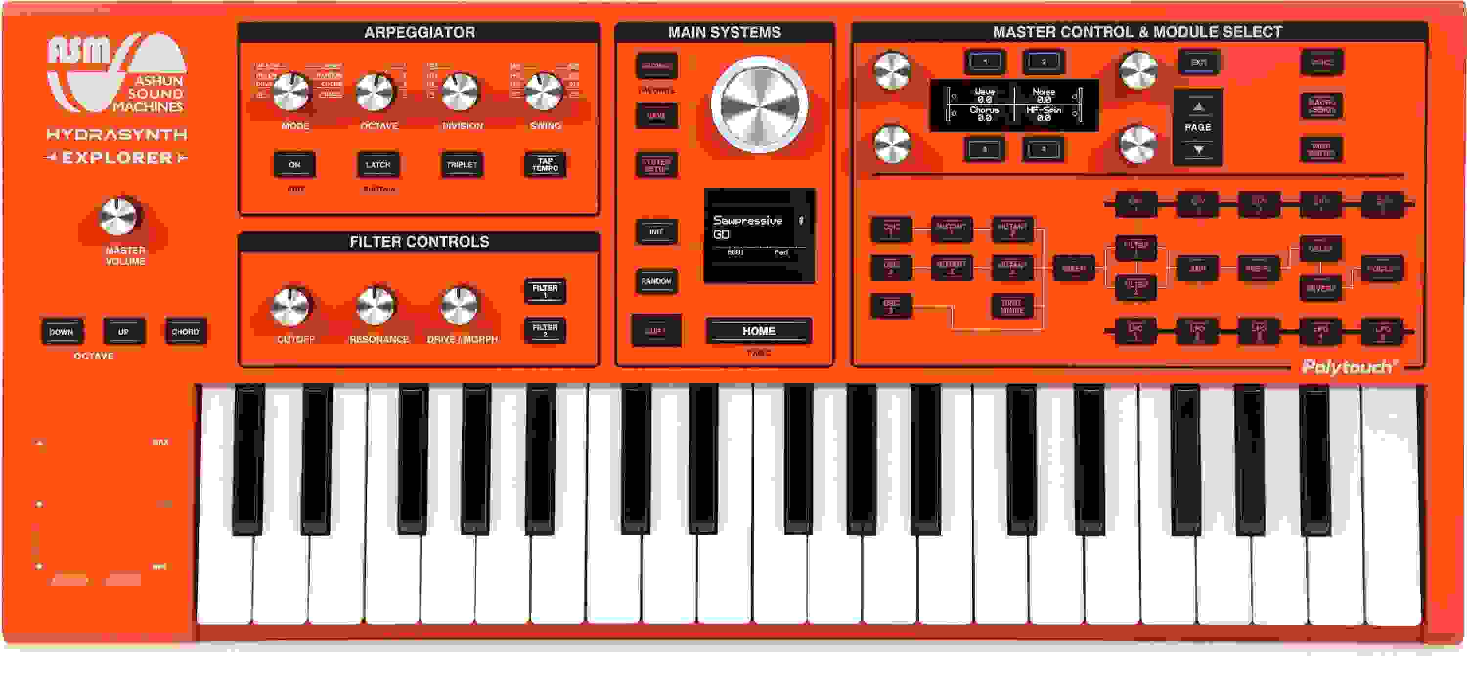 ASM Hydrasynth Explorer Portable Polyphonic Wave Morphing Synthesizer ...