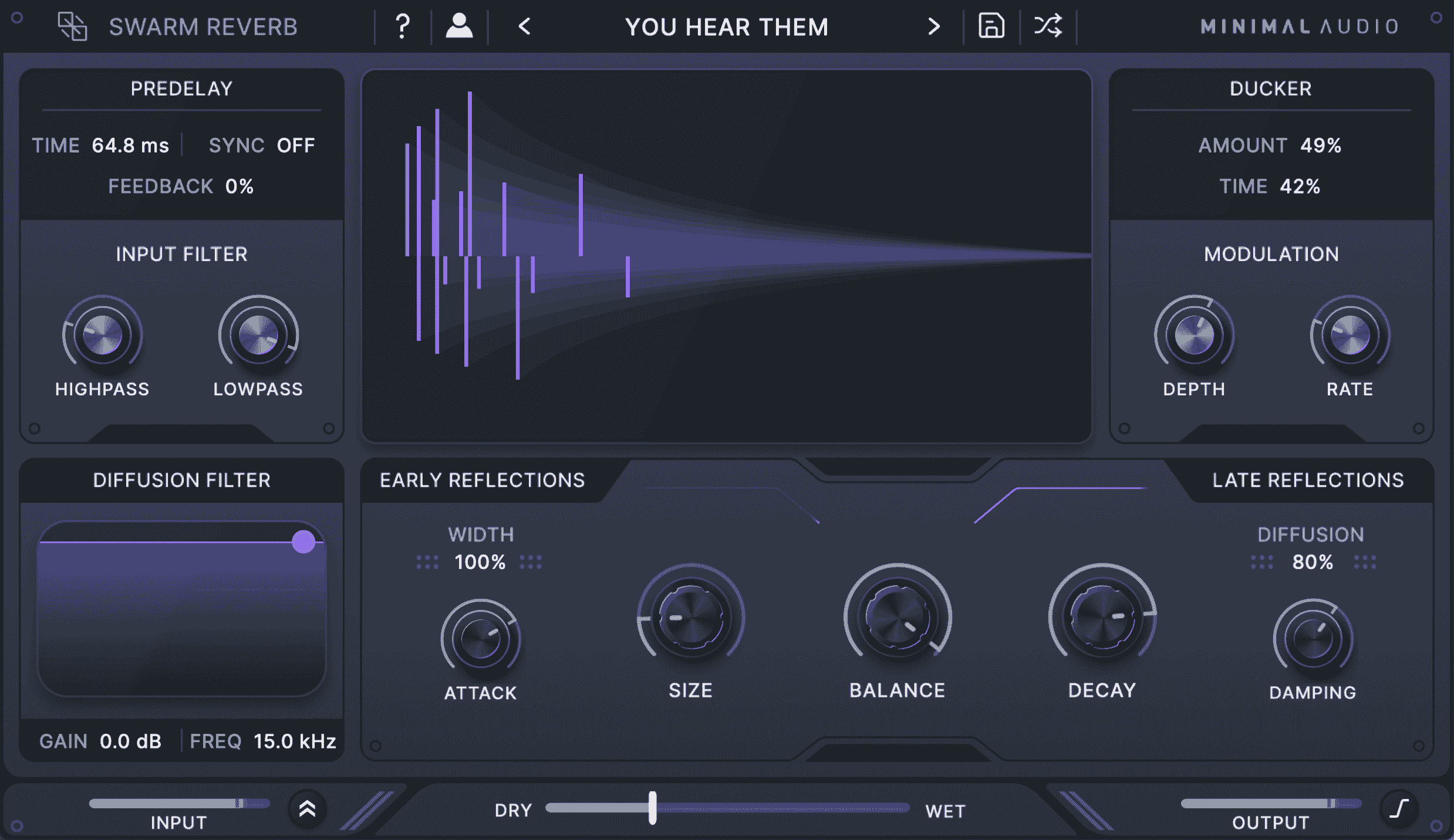 Minimal Audio Swarm Reverb Plug-in | Sweetwater
