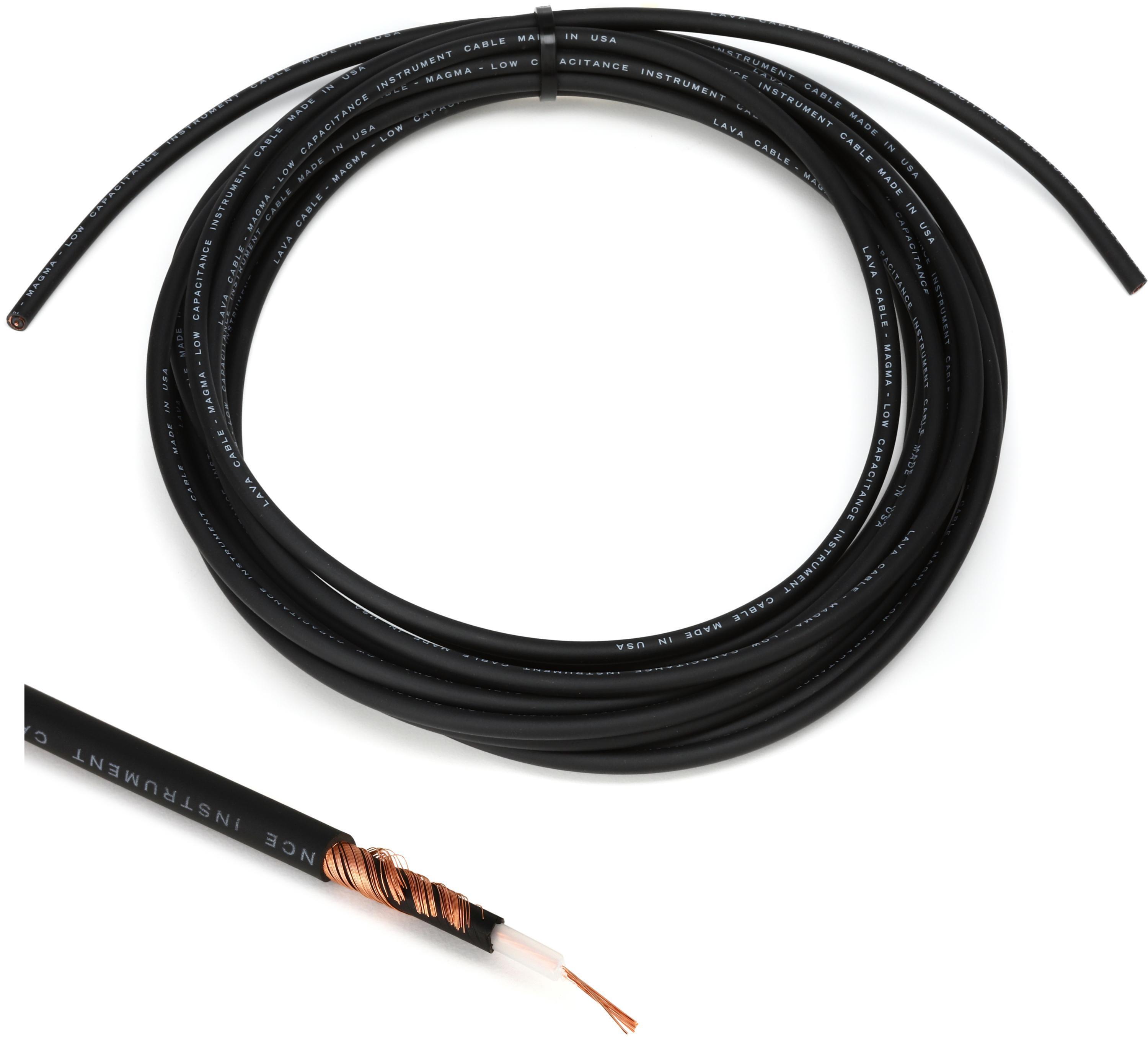 Lava Cable Magma Instrument Wire - Black 25 Foot | Sweetwater