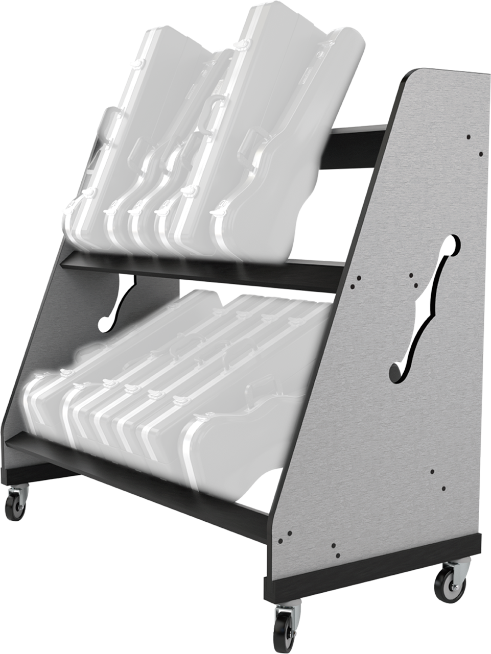 A&S Crafted Products The Band Room Violin and Viola Case Storage Rack ...