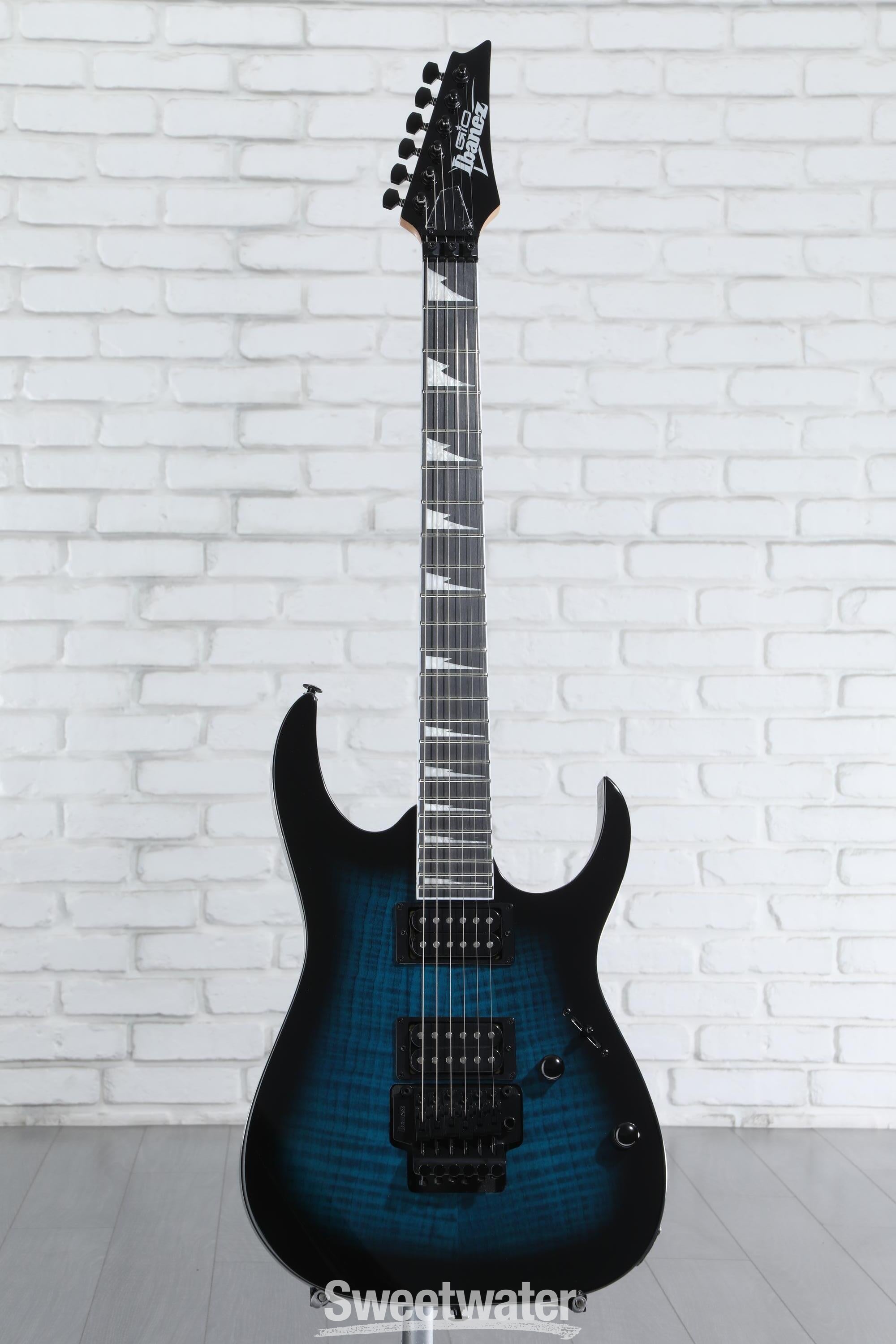 Ibanez Gio RG320FAT Electric Guitar - Transparent Blue Sunburst ...