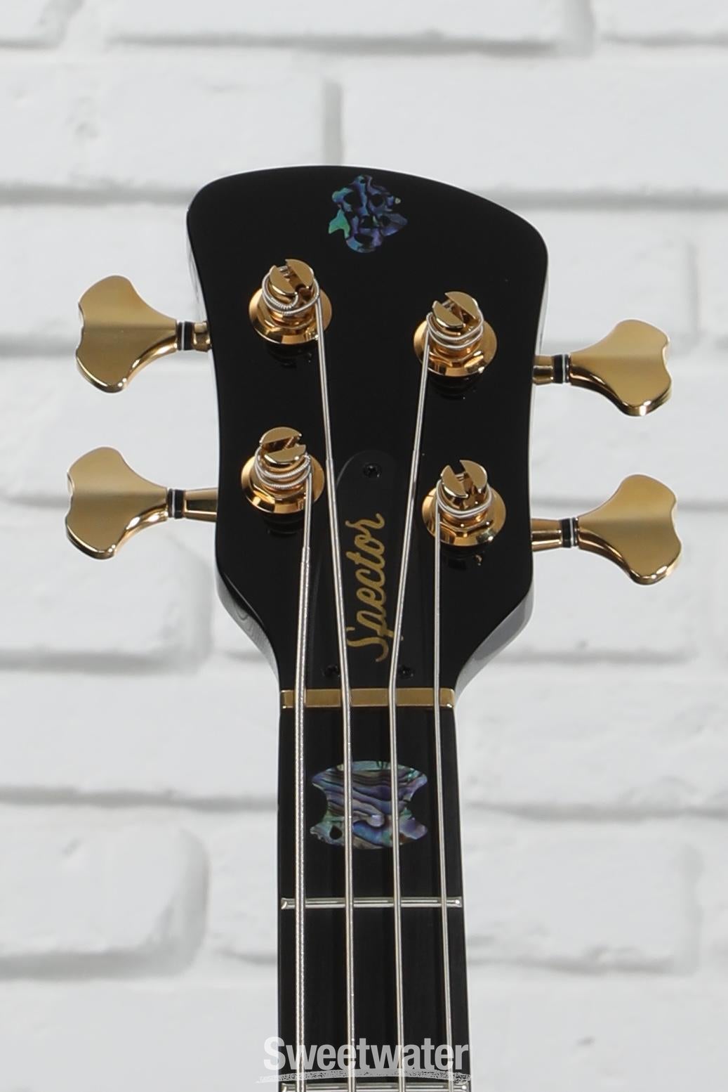 Spector Euro 4 CST Electric Bass Guitar - Natural Black Burst | Sweetwater