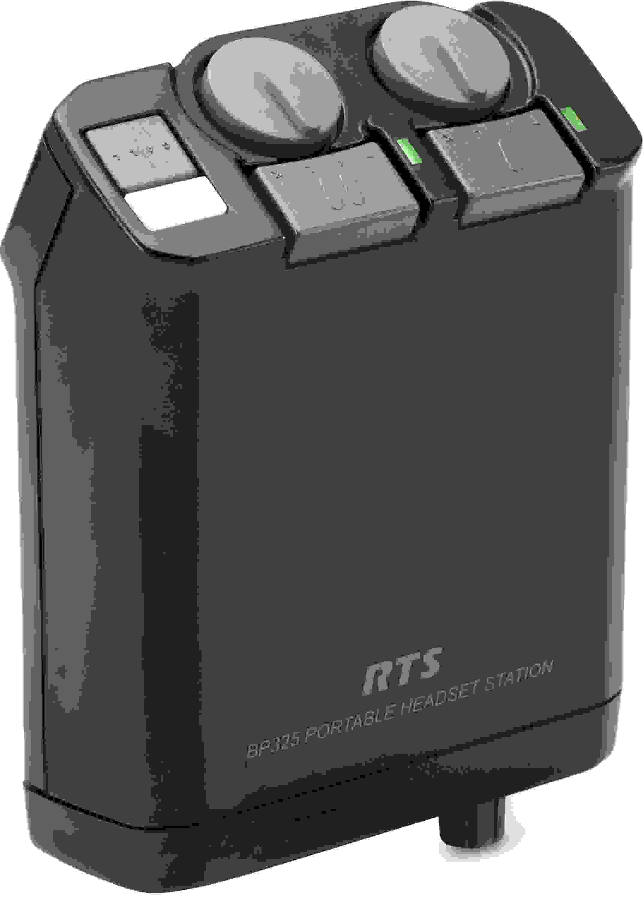 RTS BP-325 2-channel Two-wire Intercom Beltpack - Black | Sweetwater