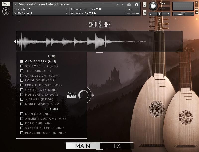 Sonuscore Medieval Phrases Lute & Theorbo Instrument for Kontakt ...