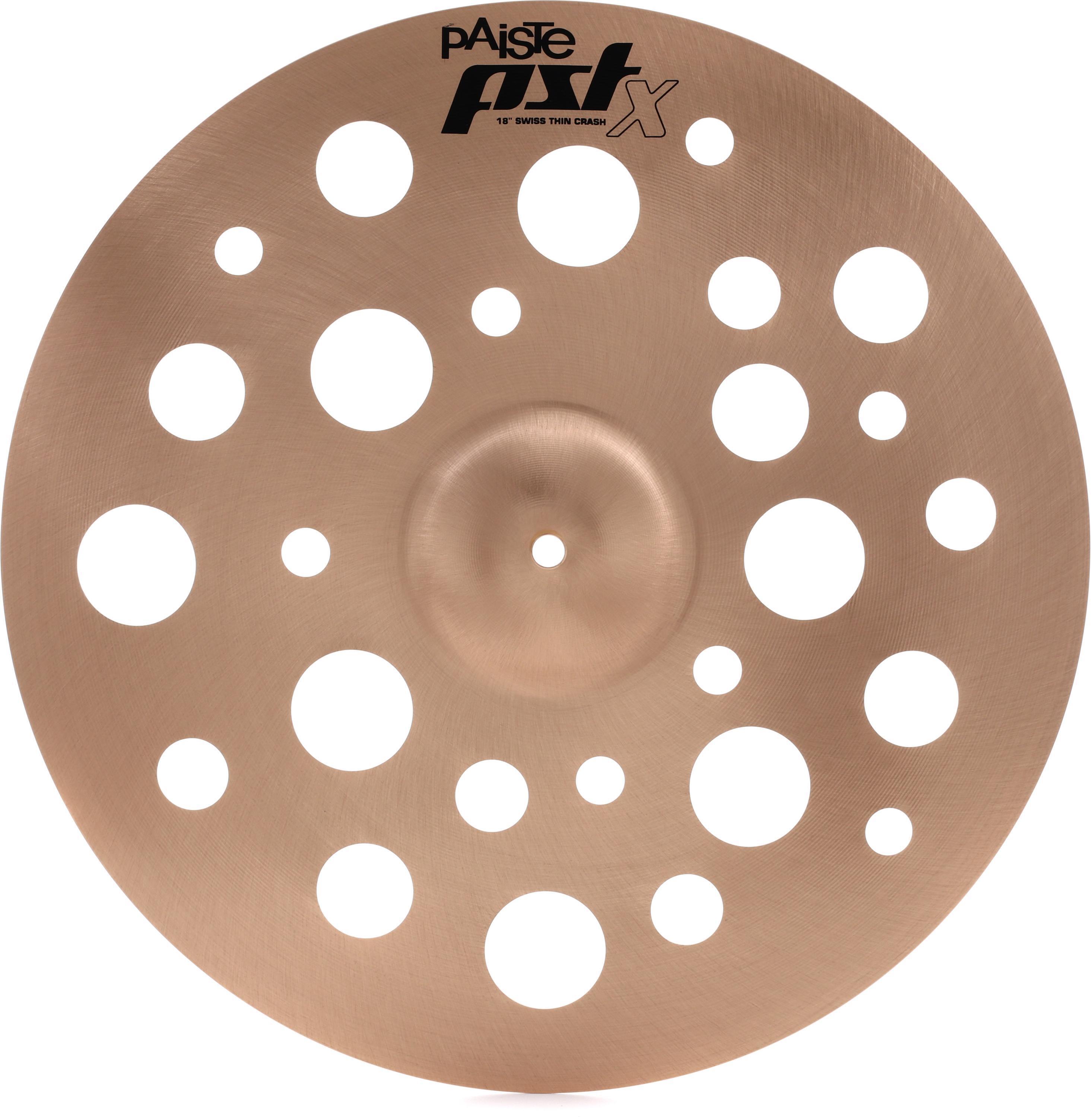 Paiste 18-inch PST X Swiss Thin Crash Cymbal | Sweetwater