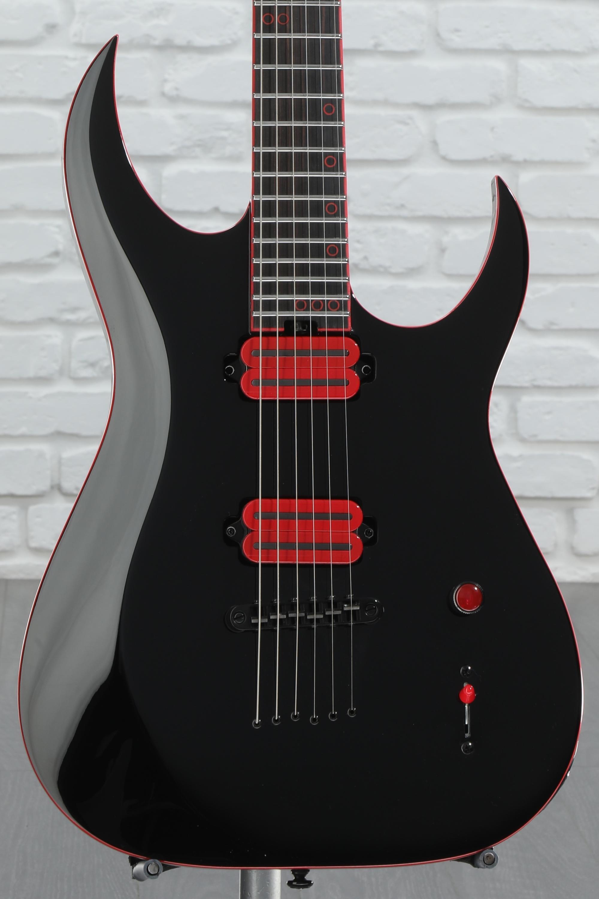 Schecter Sunset-6 Red Dawn Electric Guitar - Gloss Black | Sweetwater