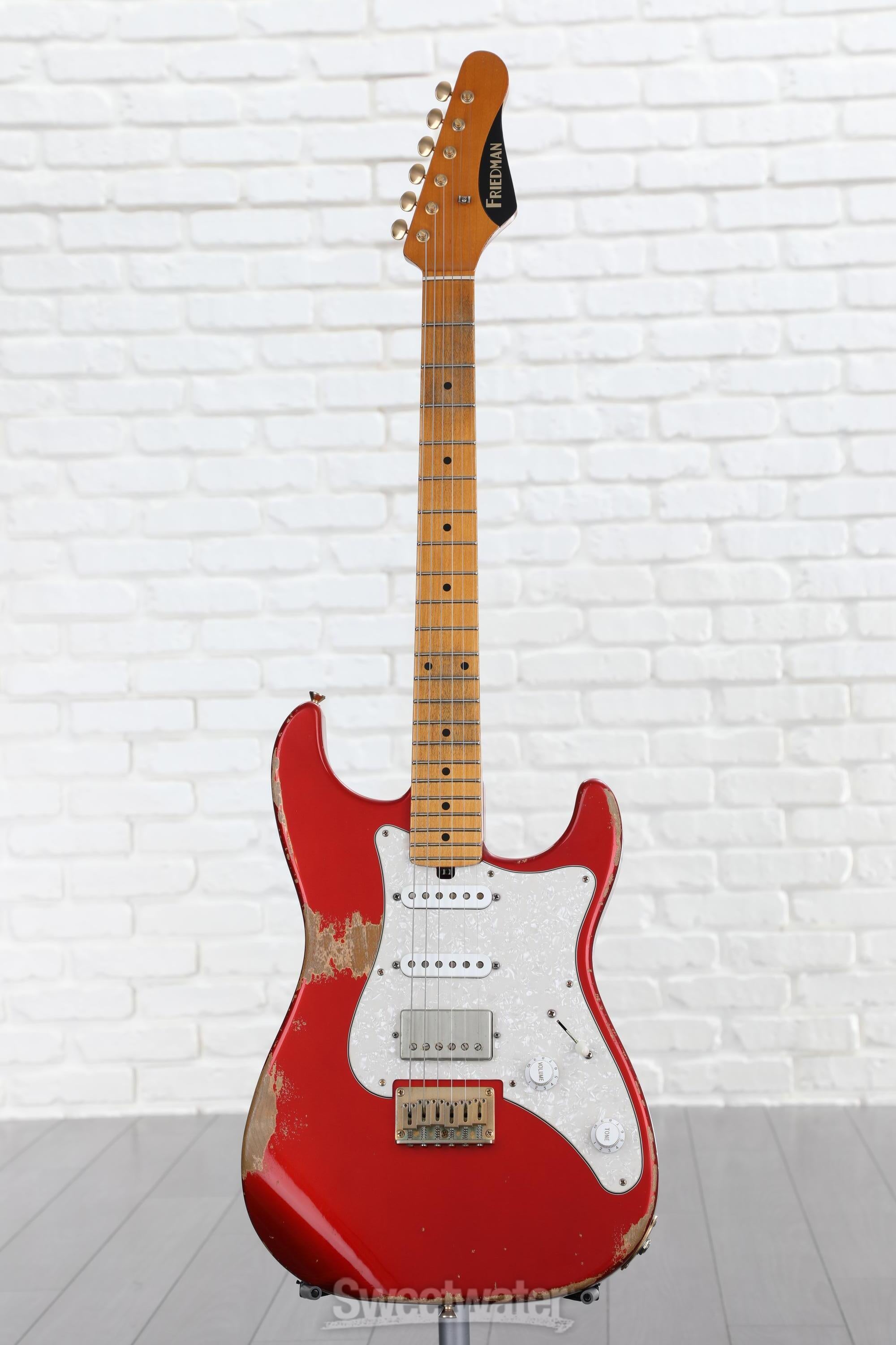 Friedman Vintage S Aged Electric Guitar - Candy Apple Red | Sweetwater