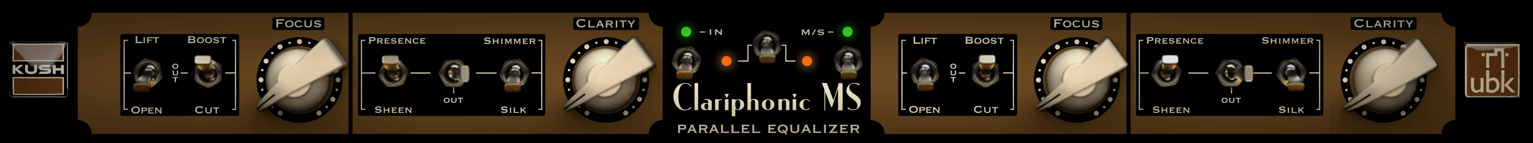 Kush Audio Clariphonic MS 2-Ch Parallel Equalizer | Sweetwater