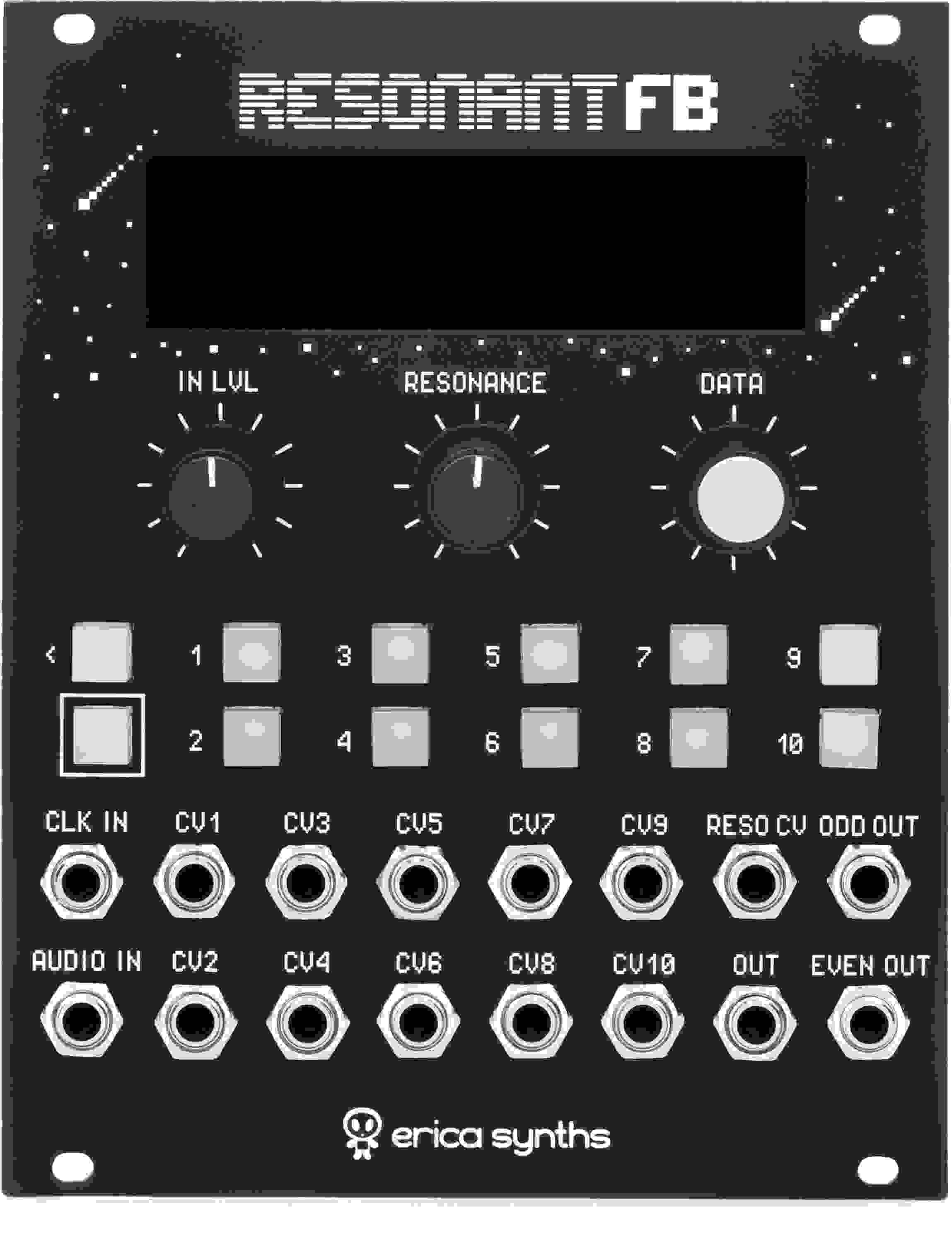 Erica Synths Graphic Resonant FB 10-band Filter Control Eurorack Module | Sweetwater