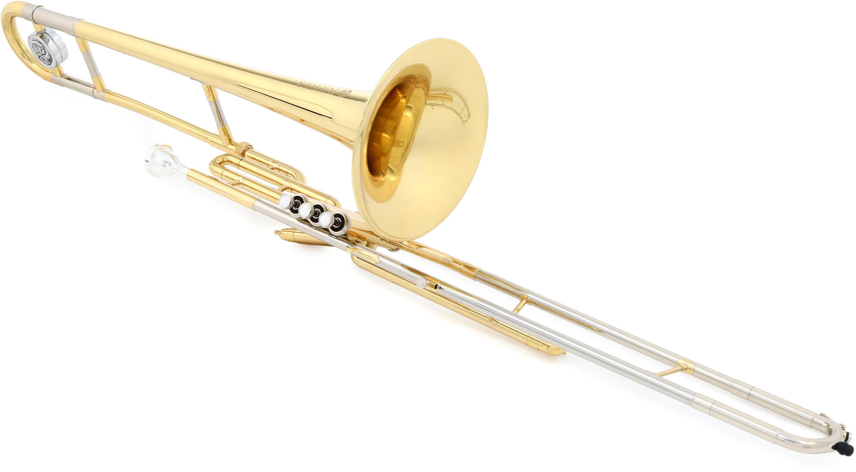Jupiter JTB700V Student Bb Valve Trombone - Yellow Brass Bell - Clear ...