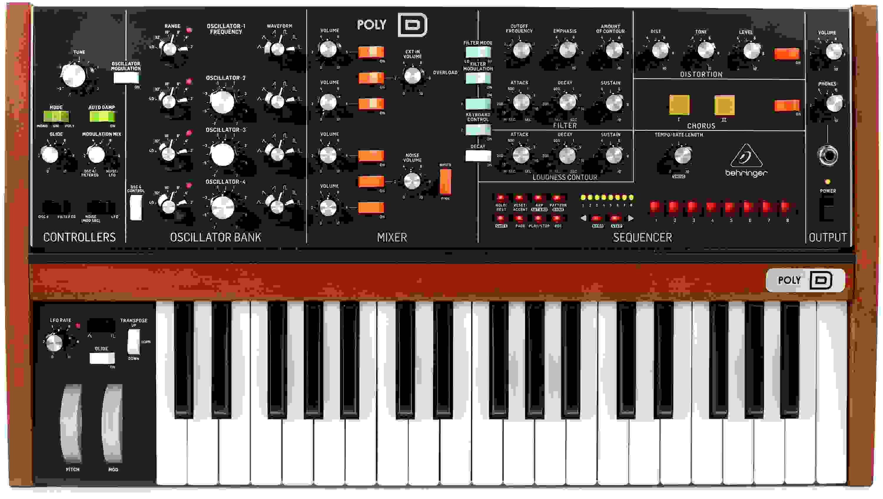 Behringer Poly D Polyphonic Analog Synthesizer | Sweetwater