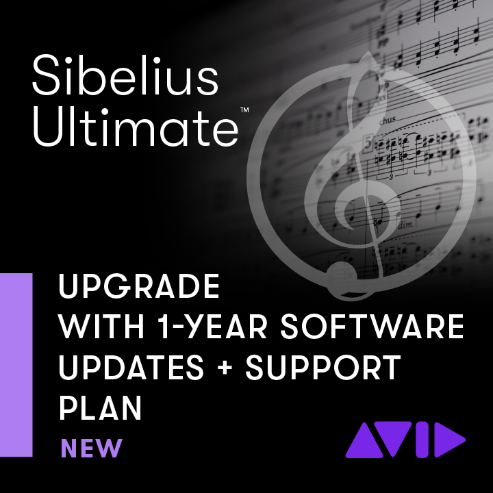 Avid Sibelius Ultimate Perpetual License Upgrade with 1-Year of ...