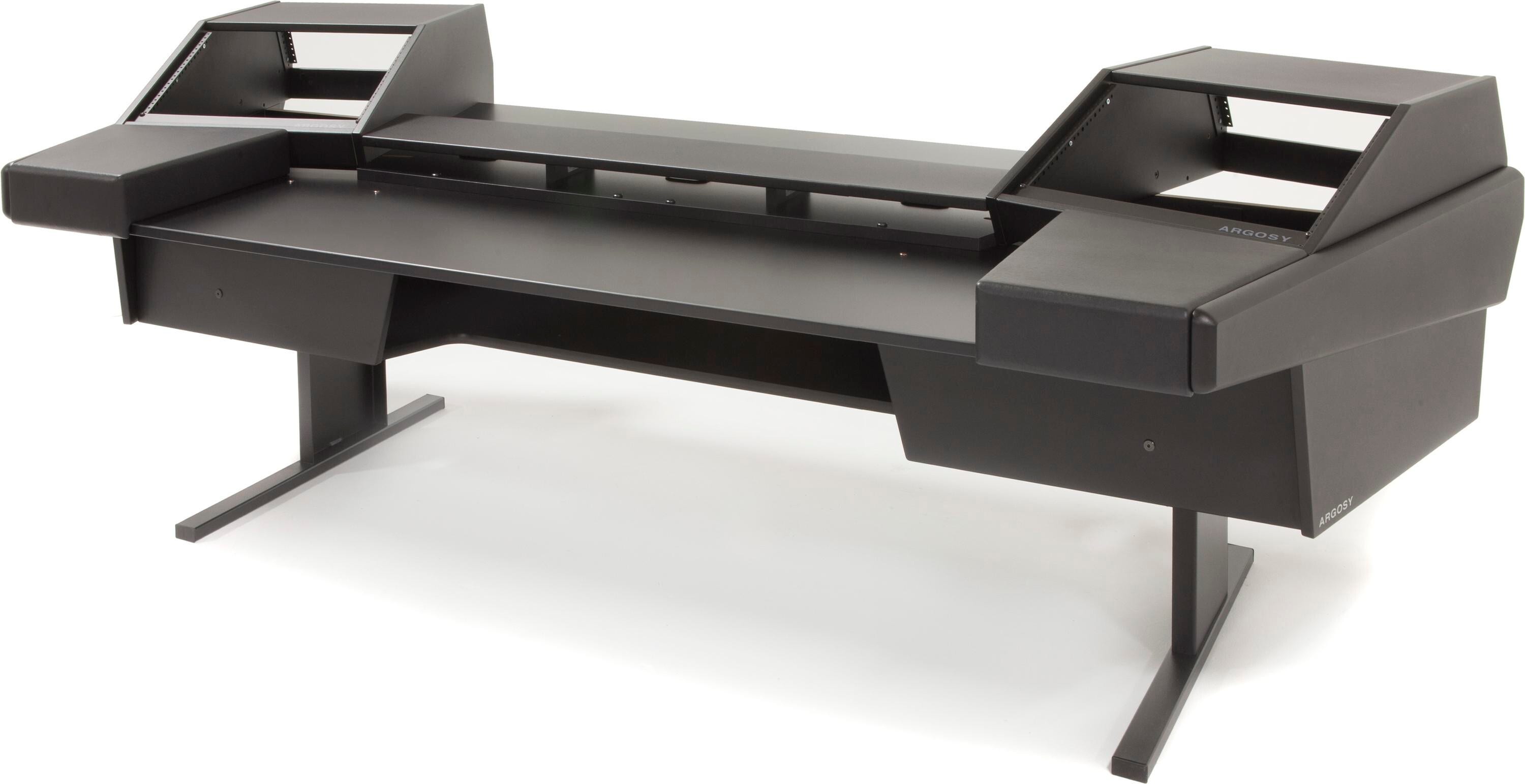 Argosy Dual15KL Keyboard Workstation Desk with 803 Racks - Black Trim ...