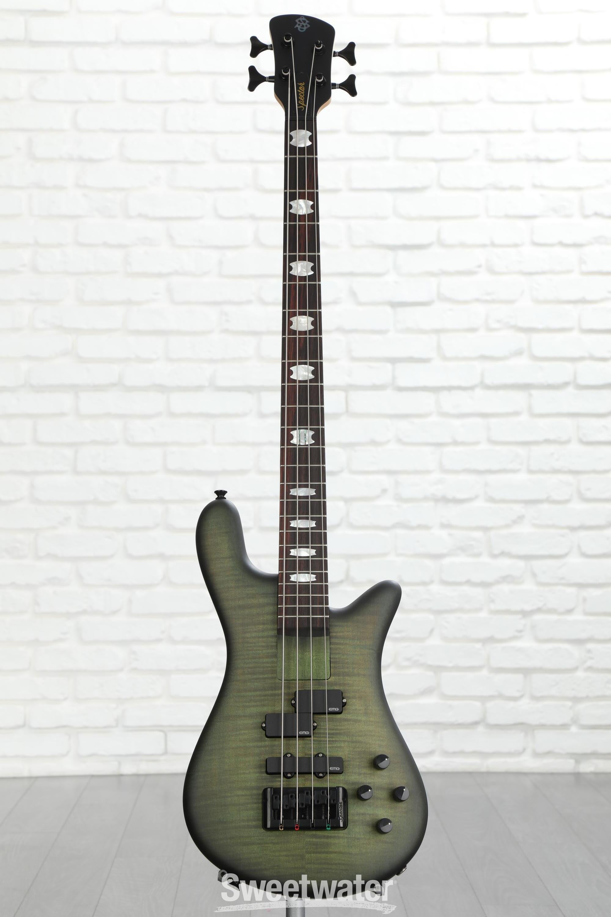Spector Euro 4 Lx Bolt On Electric Bass Guitar Haunted Moss Sweetwater