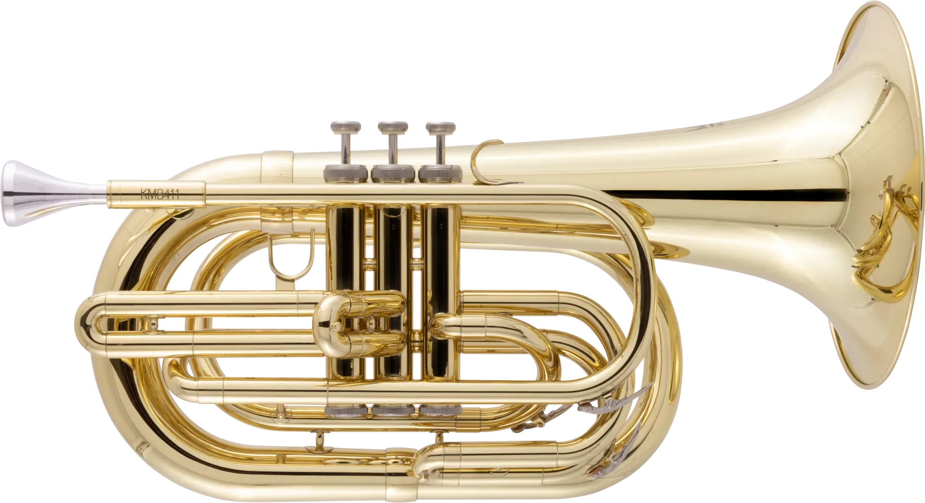 King KMB411 Performance Series Marching Baritone - Clear Lacquer ...