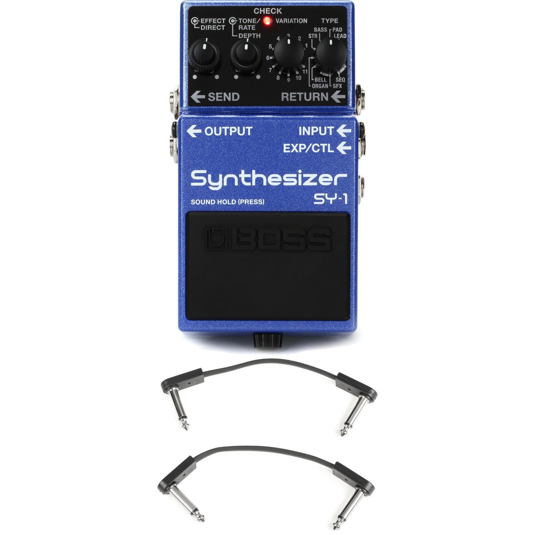 Boss SY-1 Guitar Synthesizer Pedal with EBS Patch Cables | Sweetwater
