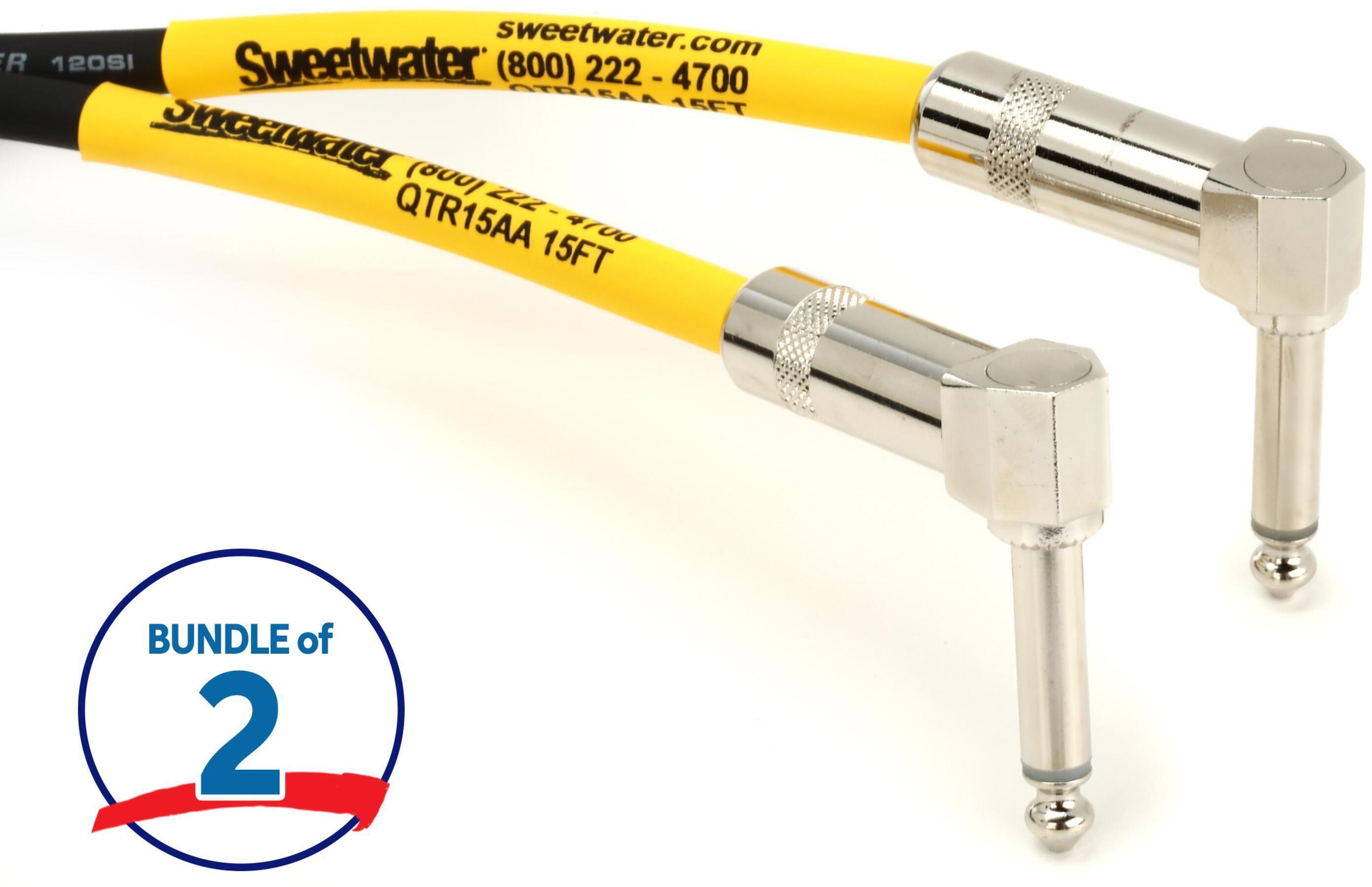 Pro Co EGLL-15 Excellines Right Angle to Right Angle Instrument Cable ...