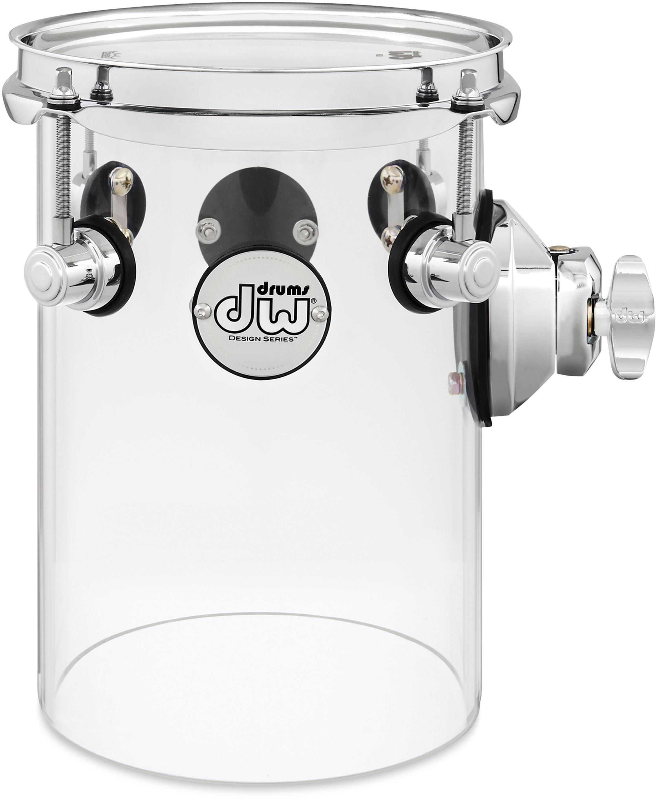 DW Design Series Rata Tom - 10 inches x 6 inches, Clear | Sweetwater