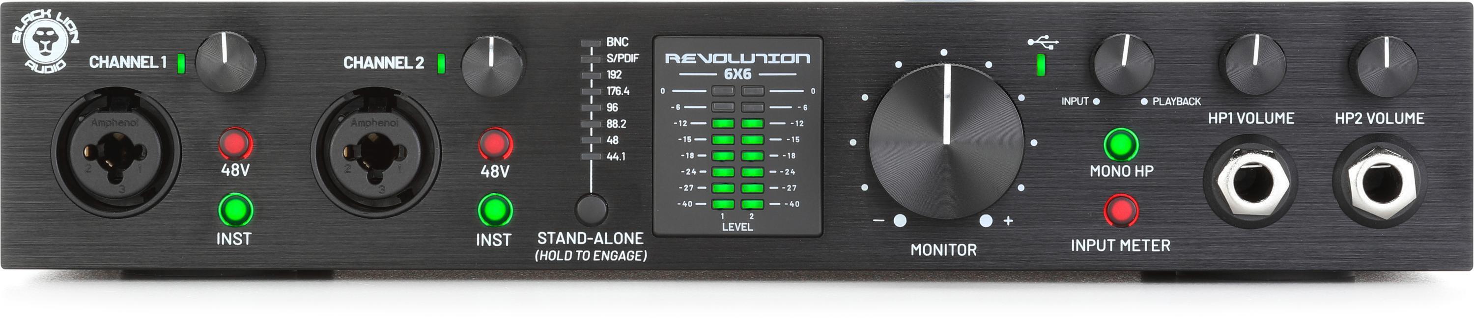 Black Lion Audio Revolution 6x6 USB Audio Interface | Sweetwater