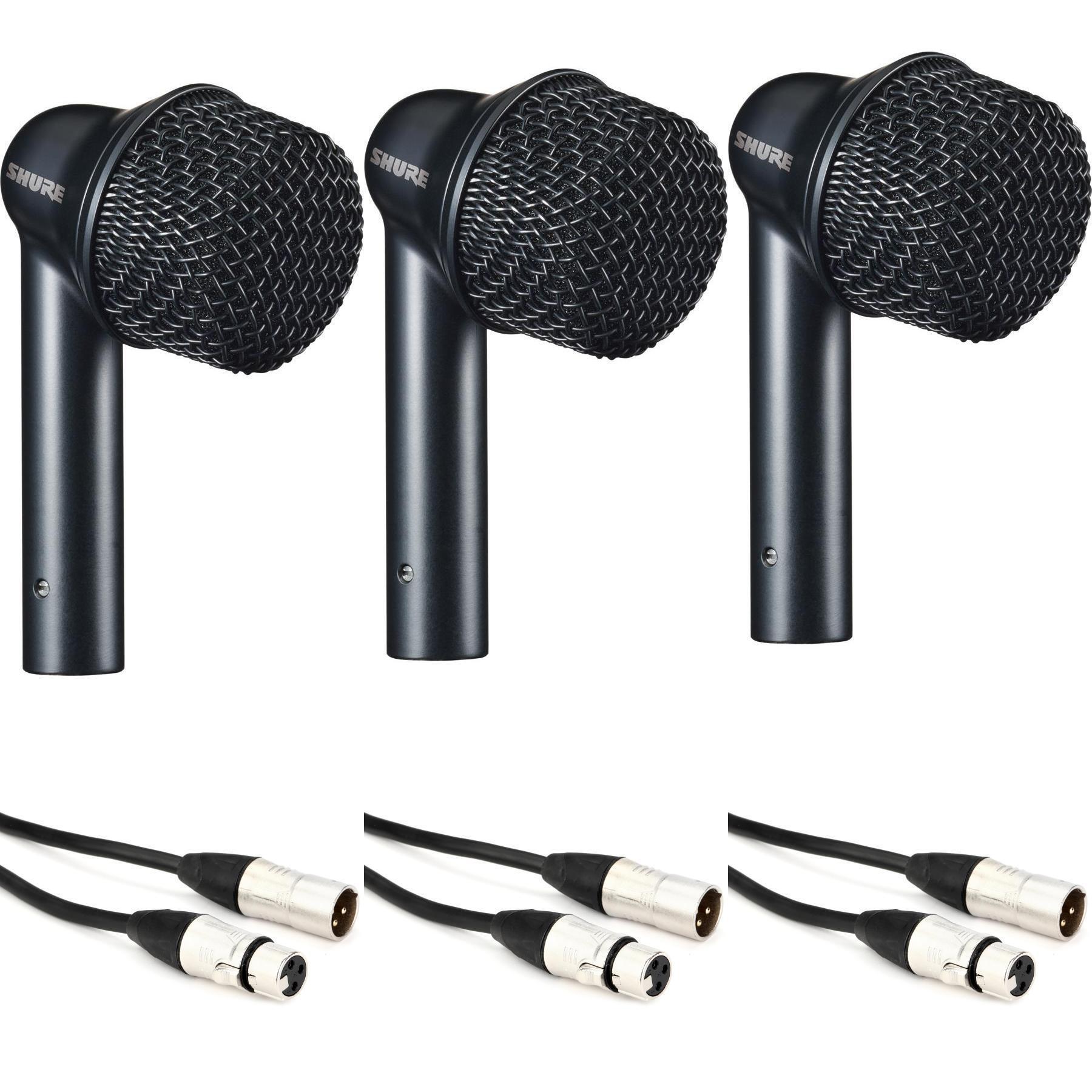 Shure NXN6 Tom/Snare Drum Microphones with XLR Cables | Sweetwater