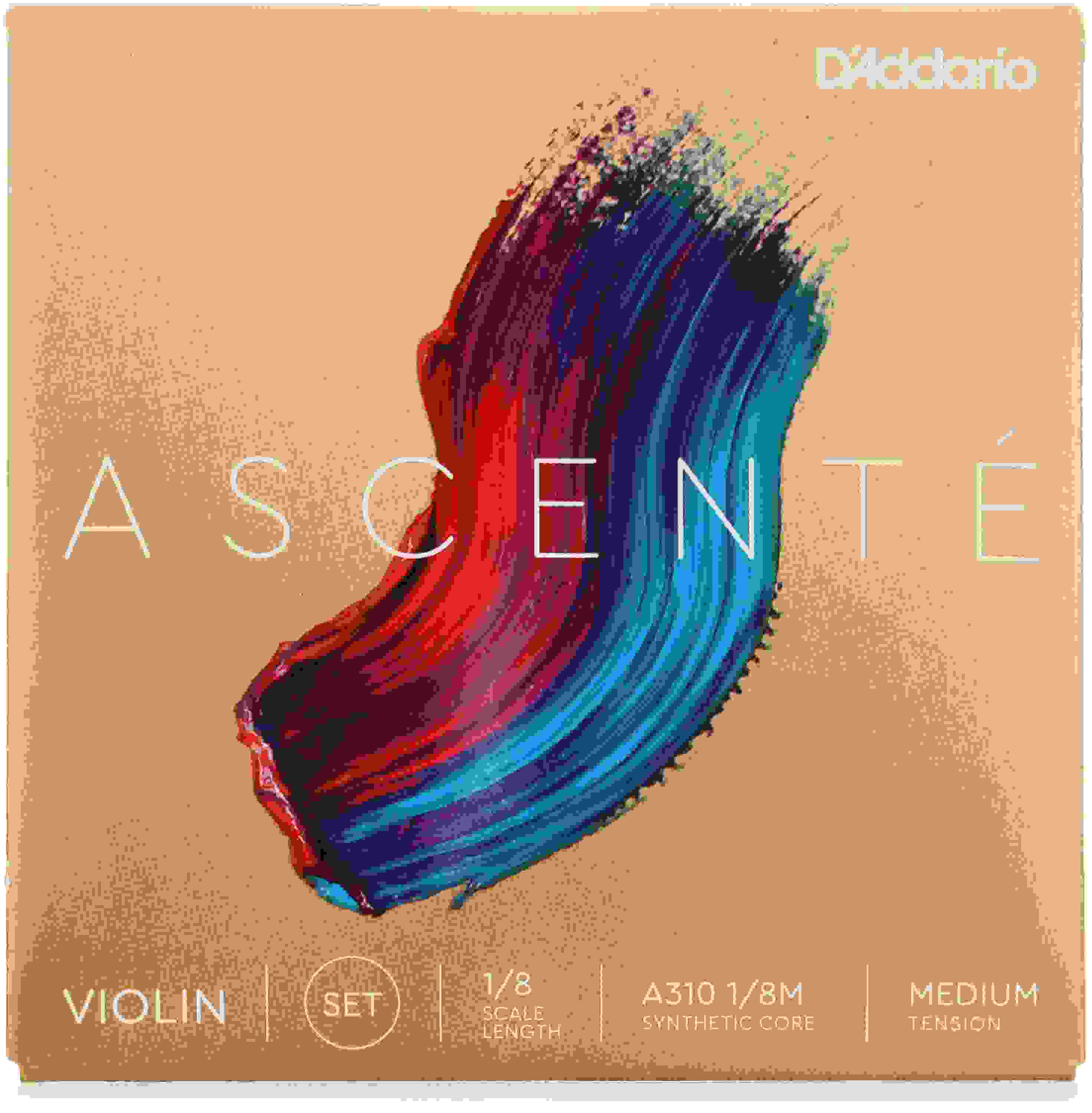 D'Addario A310 Ascente Violin String Set - 1/8 Size, Medium Tension | Sweetwater