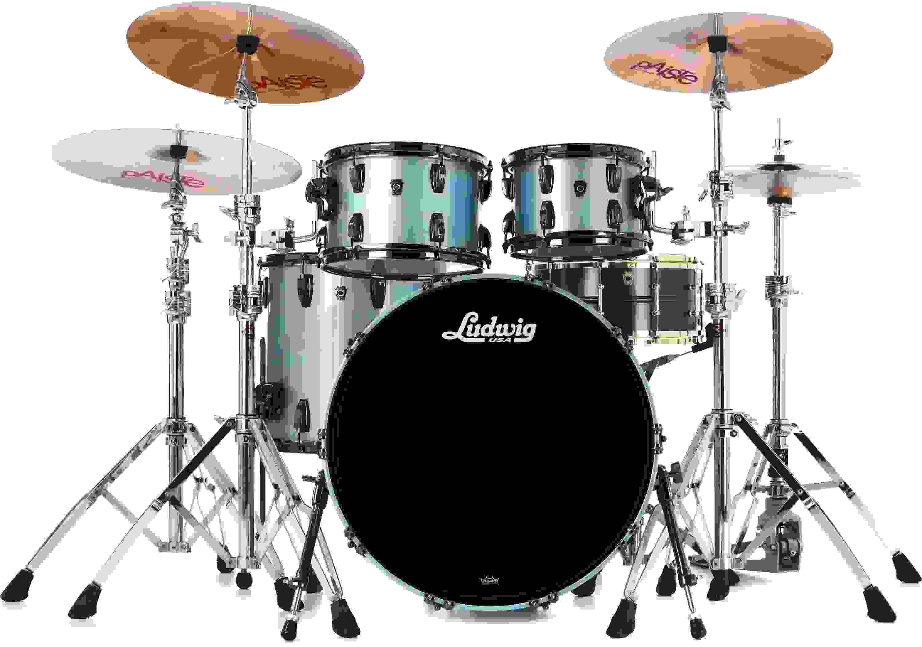 Ludwig Legacy Maple 4-piece Shell Pack - Beacon Blue Metallic with ...