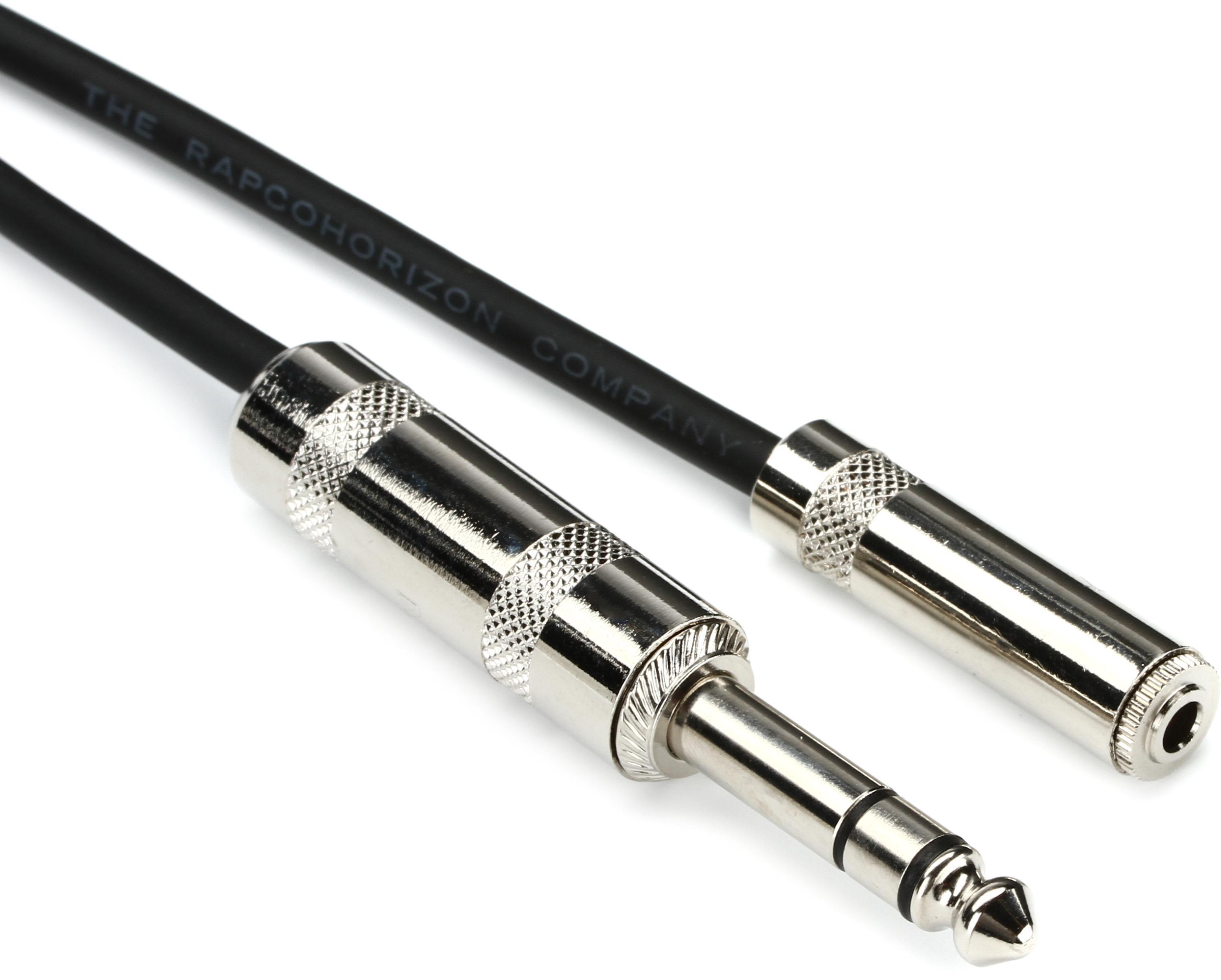 RapcoHorizon MINI3-20N0S 3.5mm TRS Female to 1/4-inch TRS Male Cable ...