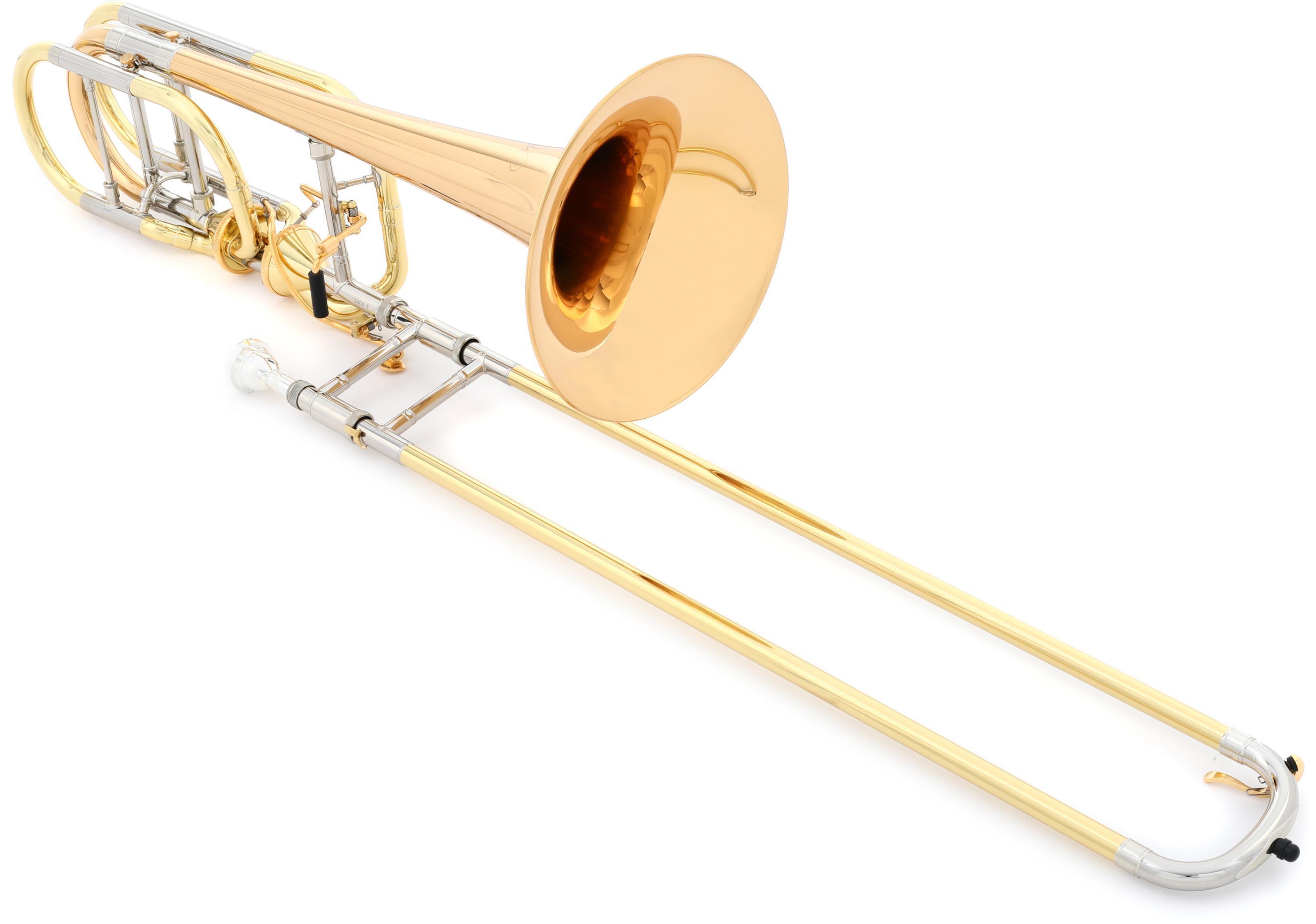 XO 1240RL-T Bass Trombone - Red Brass Bell - Dual Independent Thayer ...